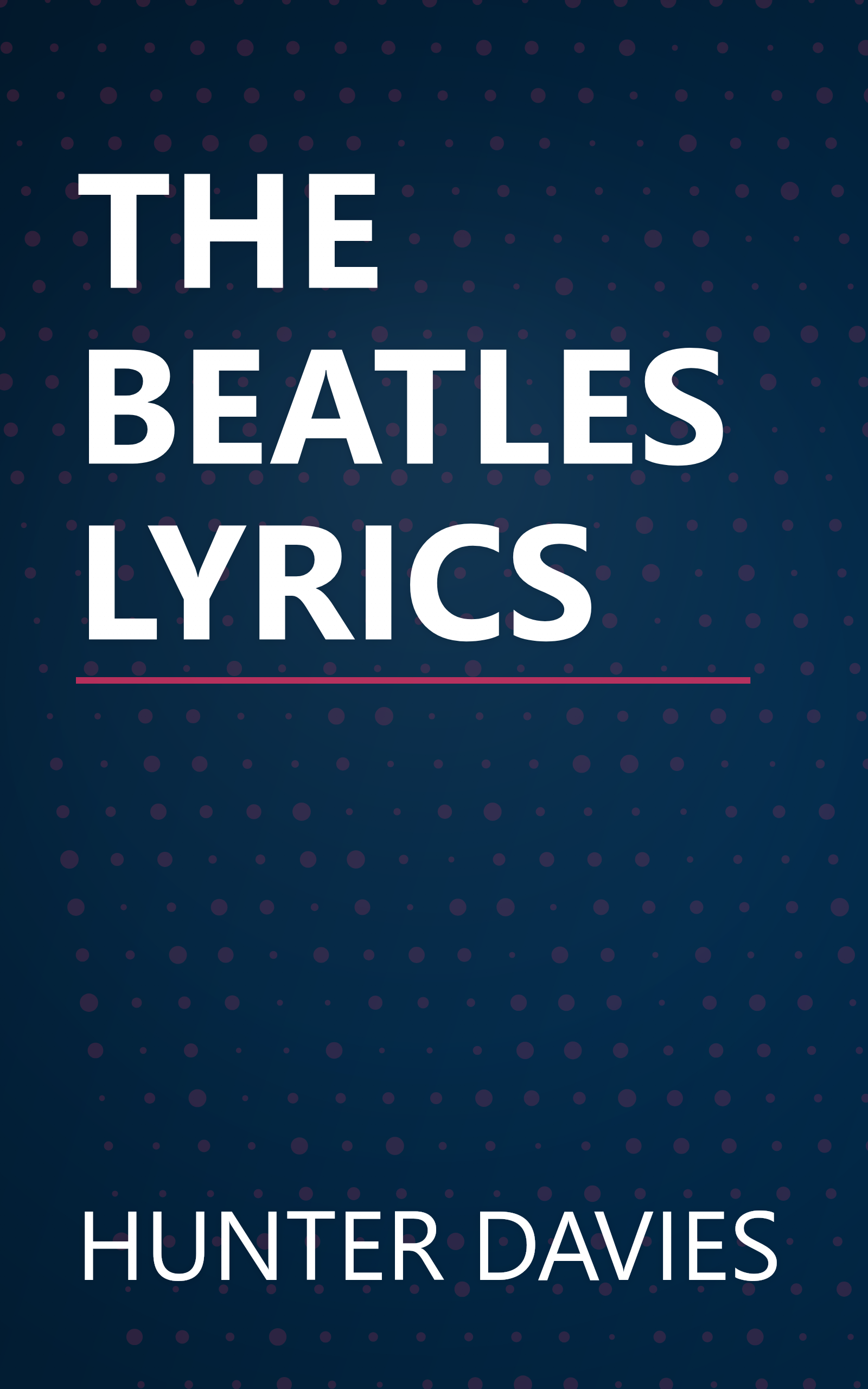 THE BEATLES LYRICS book cover