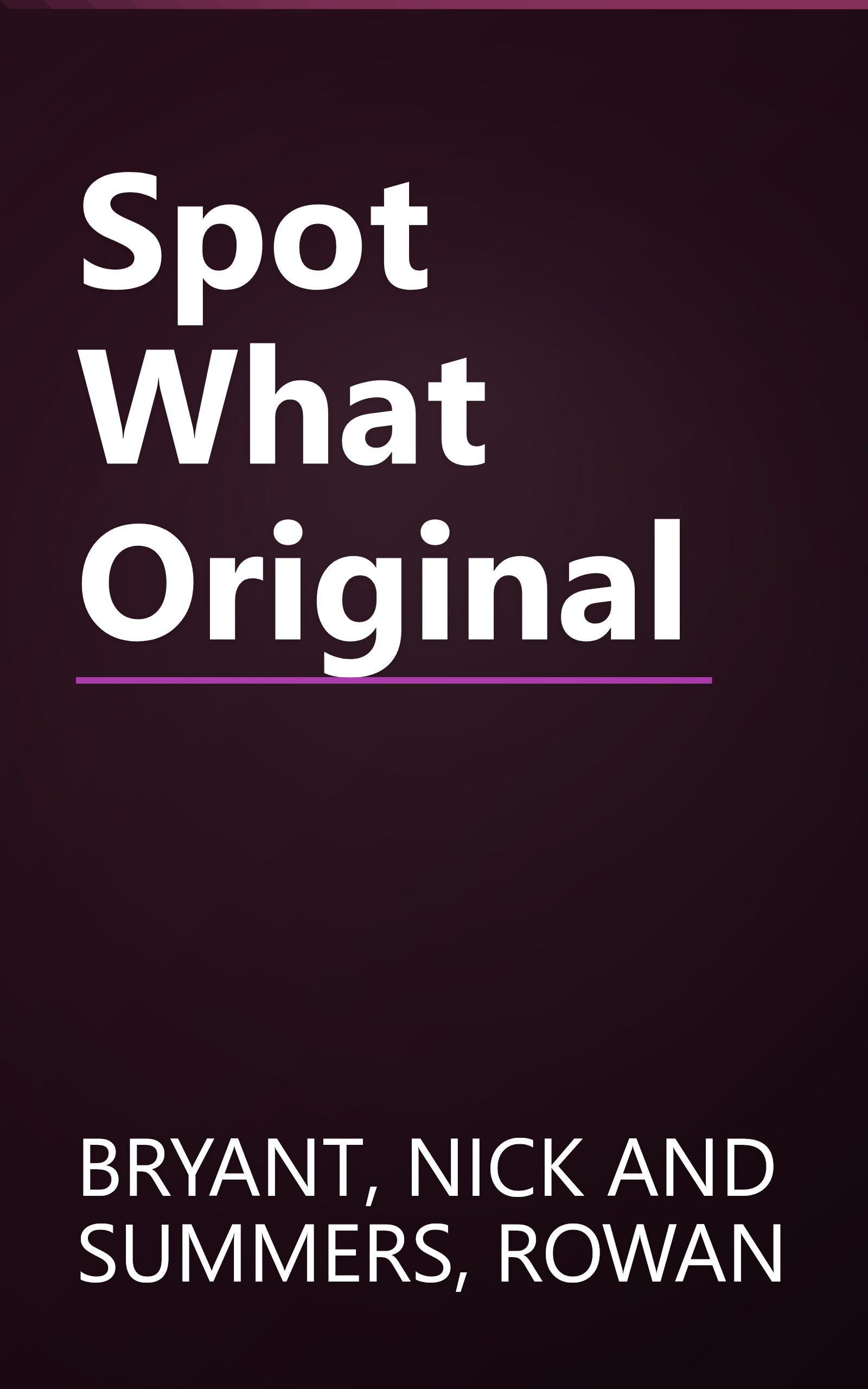 Spot What Original book cover