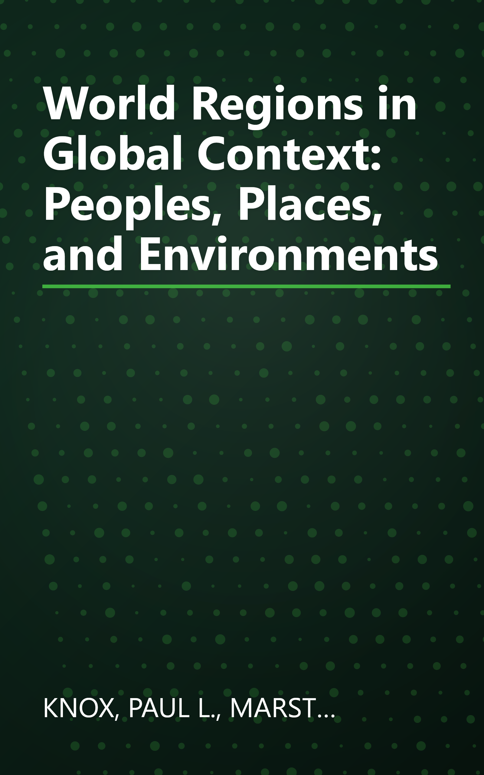World Regions in Global Context: Peoples, Places, and Environments book cover