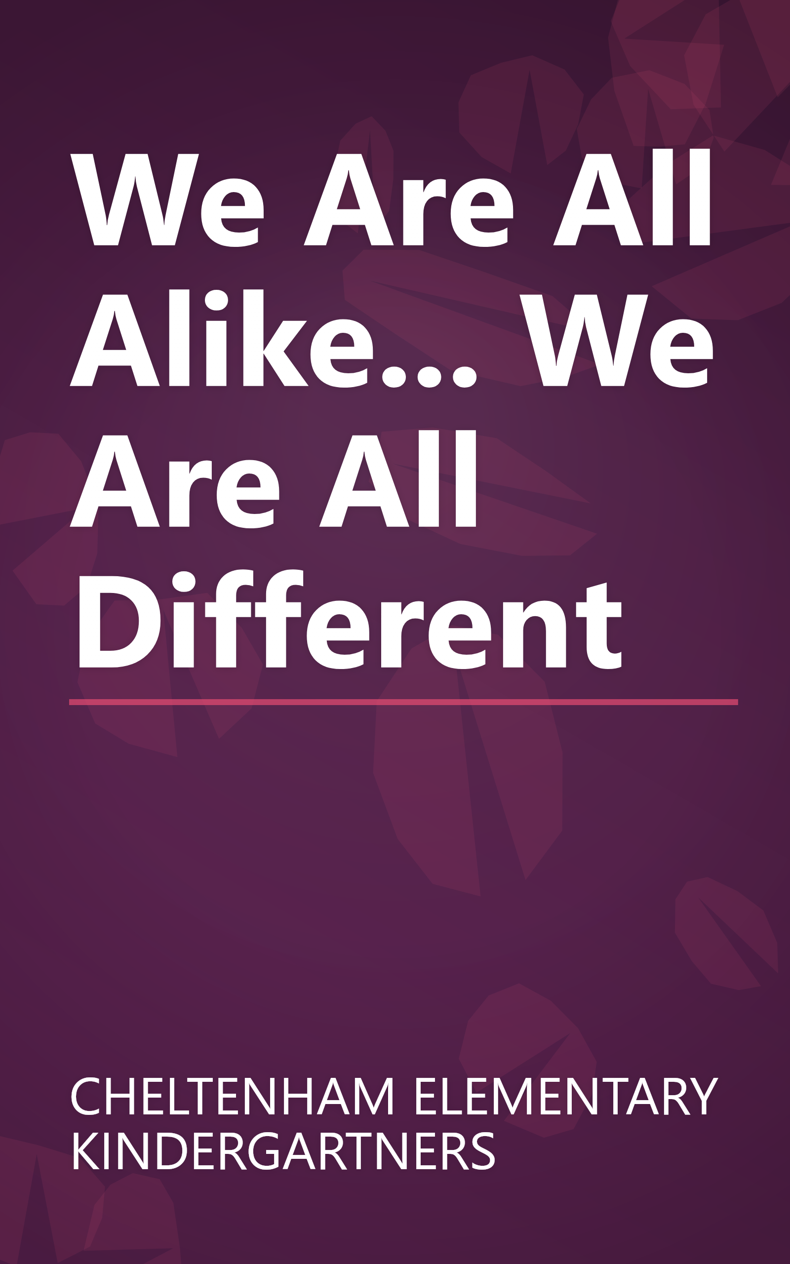 We Are All Alike... We Are All Different book cover