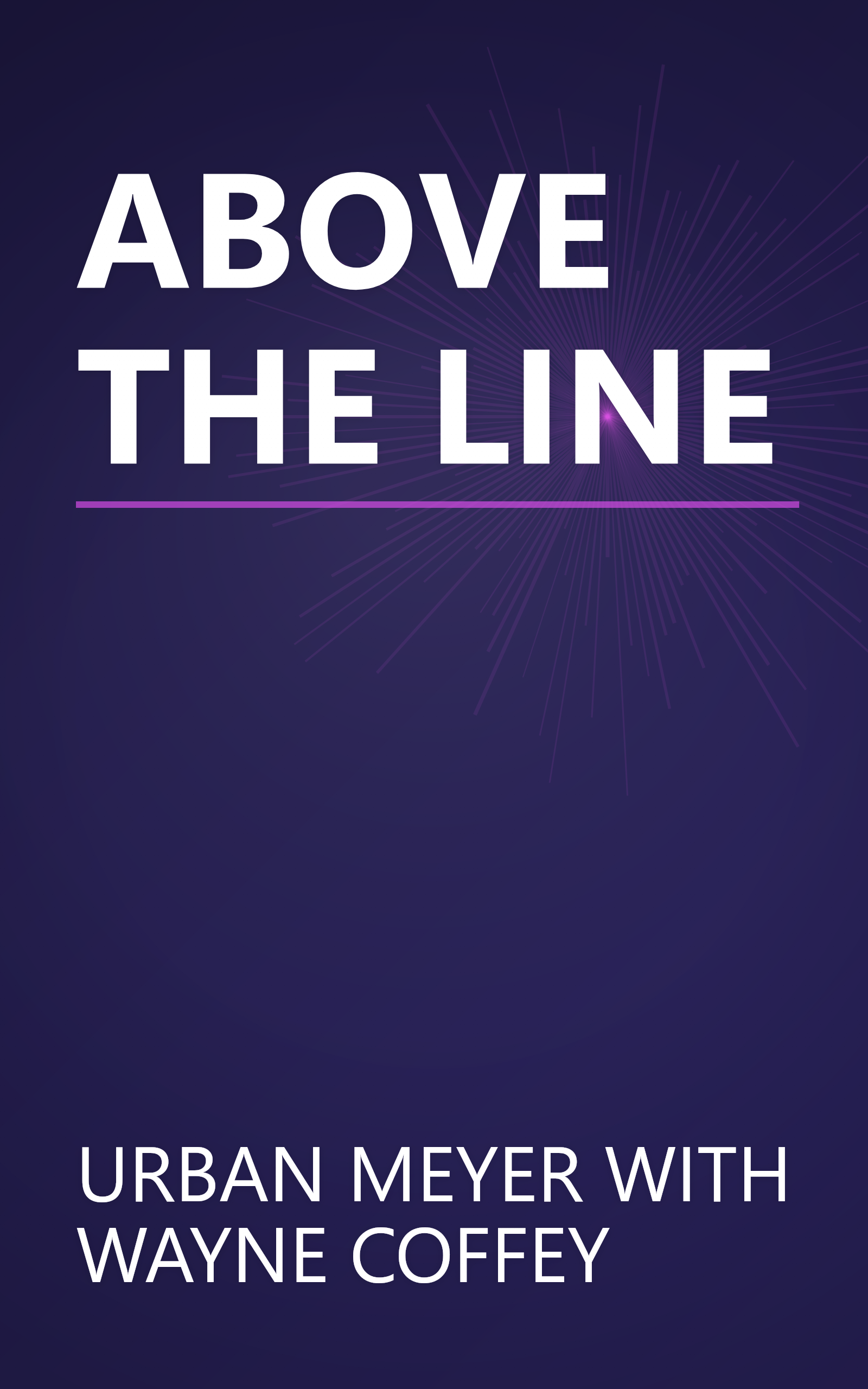 ABOVE THE LINE book cover