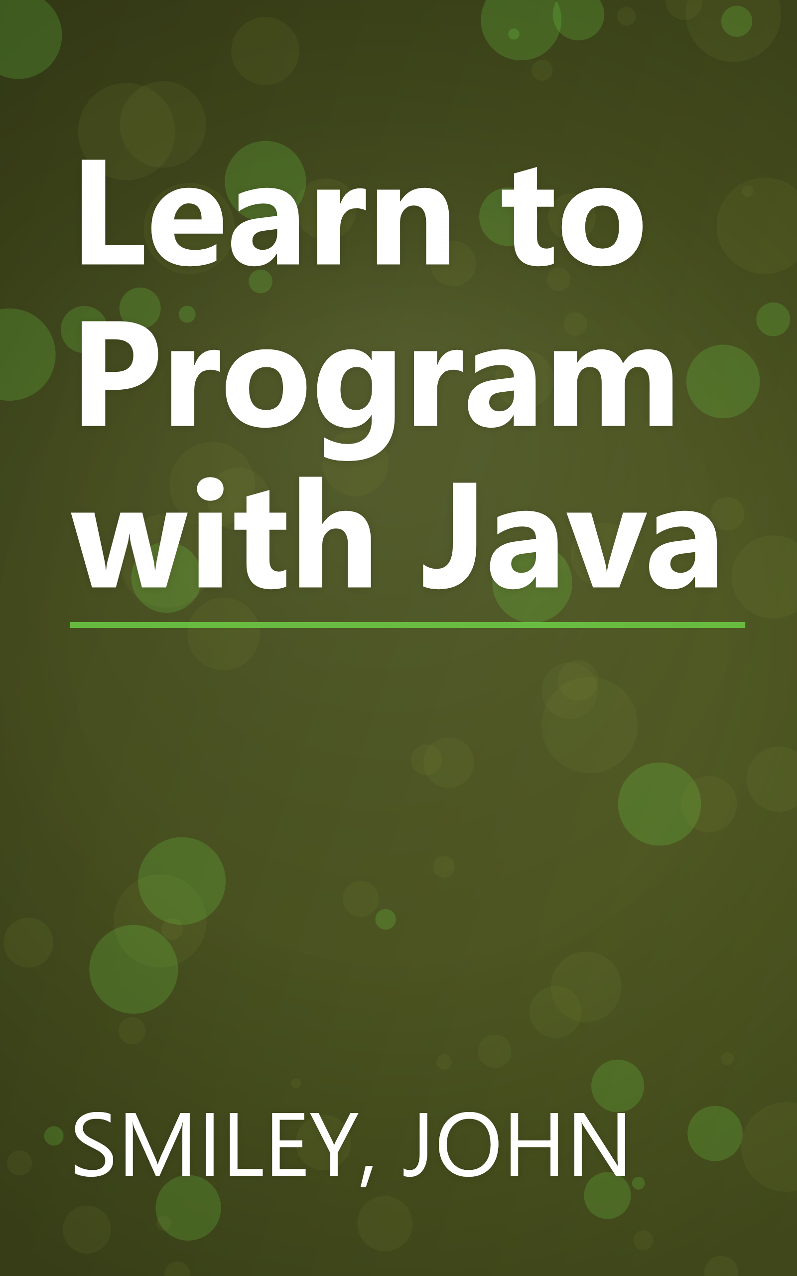 Learn to Program with Java book cover