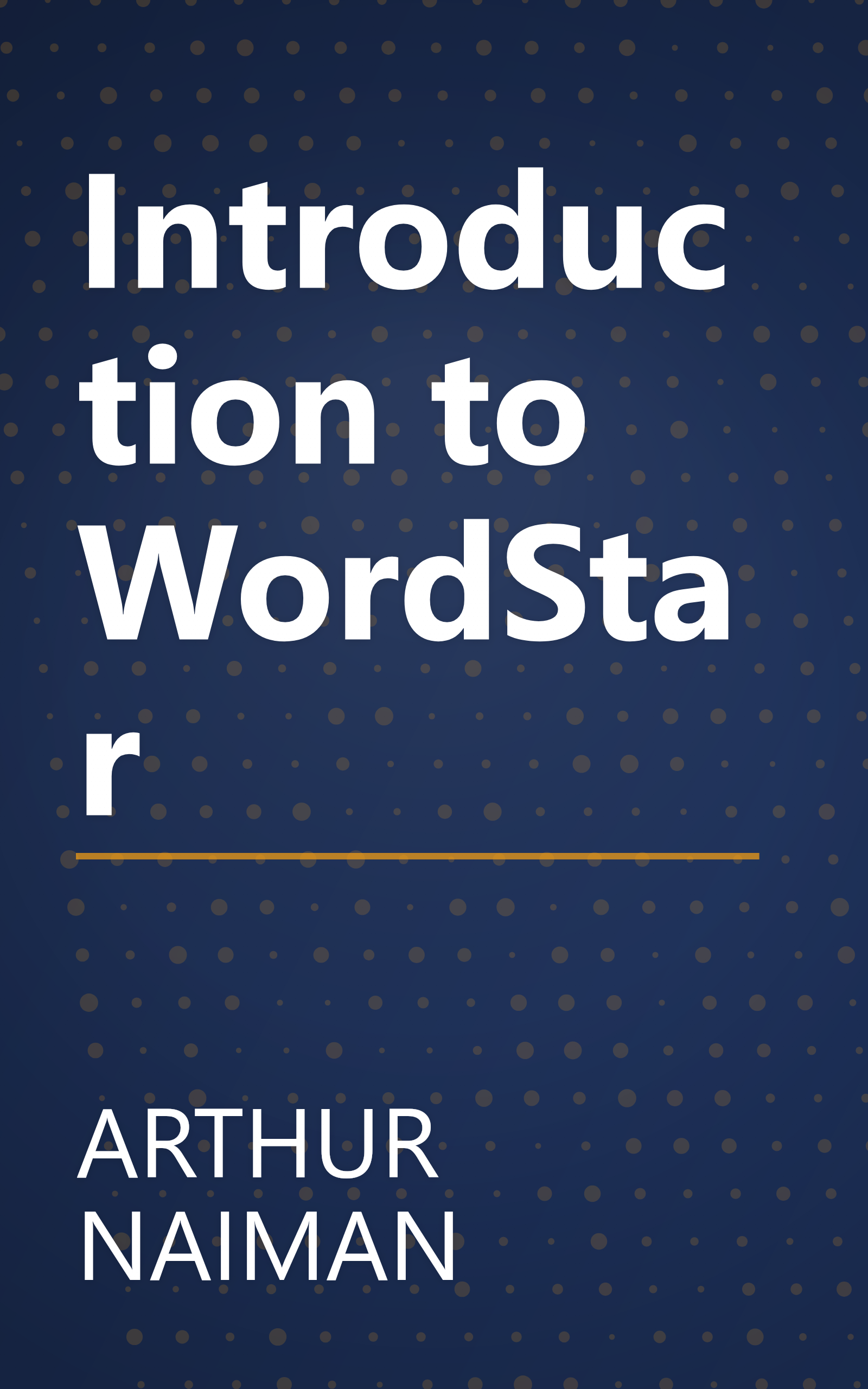 Introduction to WordStar book cover