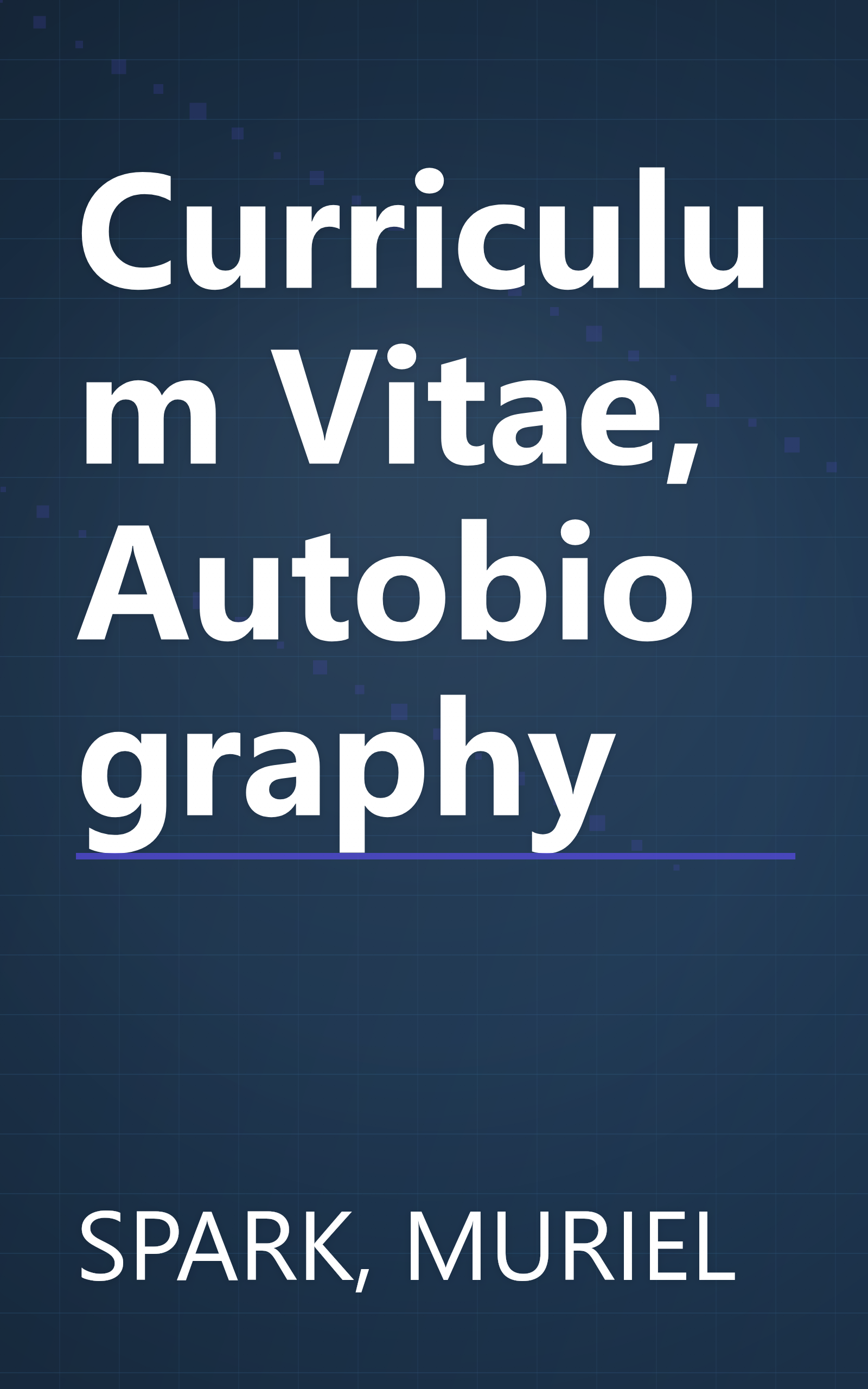 Curriculum Vitae, Autobiography book cover