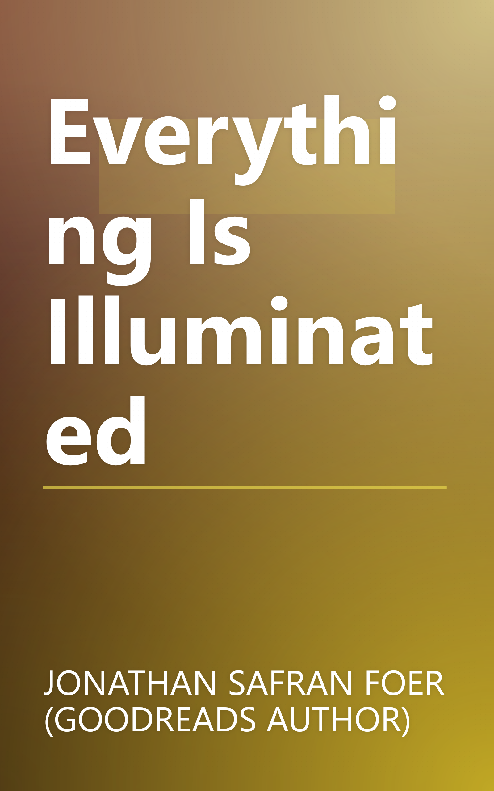 Everything Is Illuminated book cover