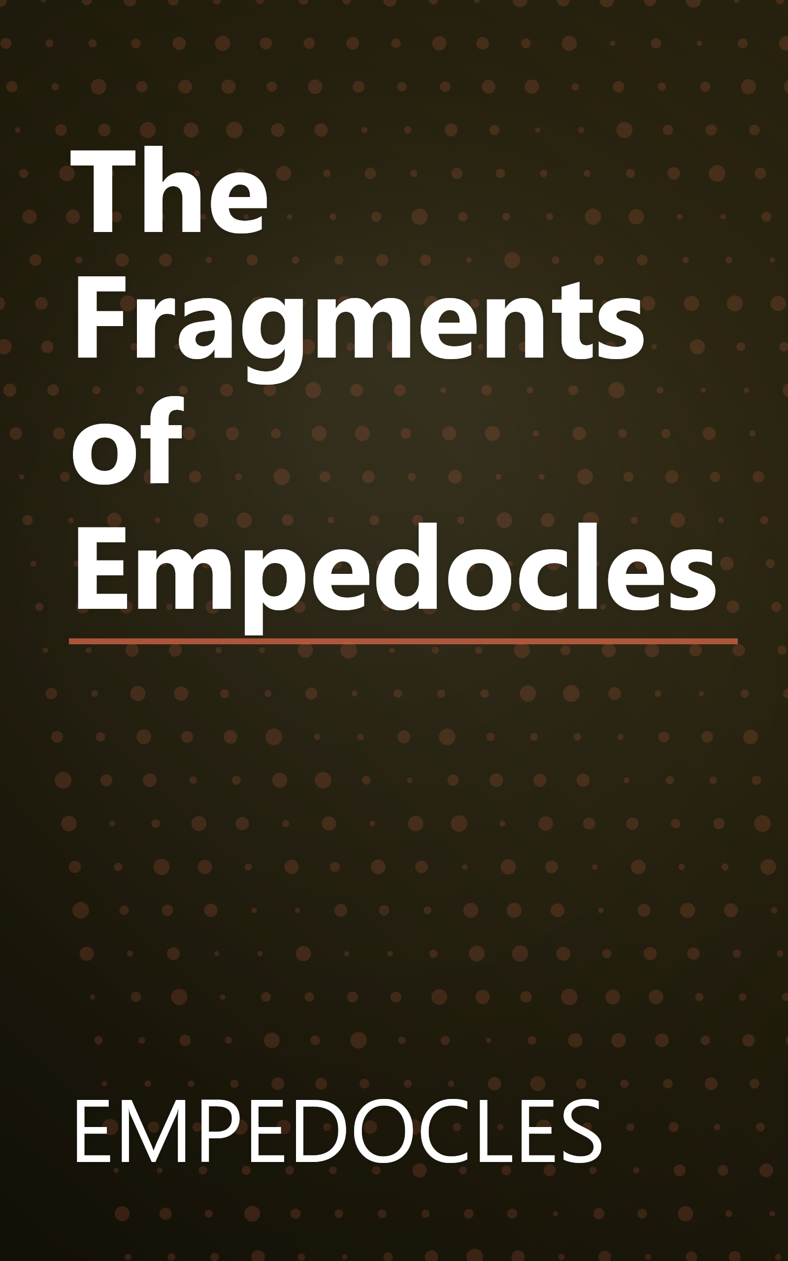 The Fragments of Empedocles book cover