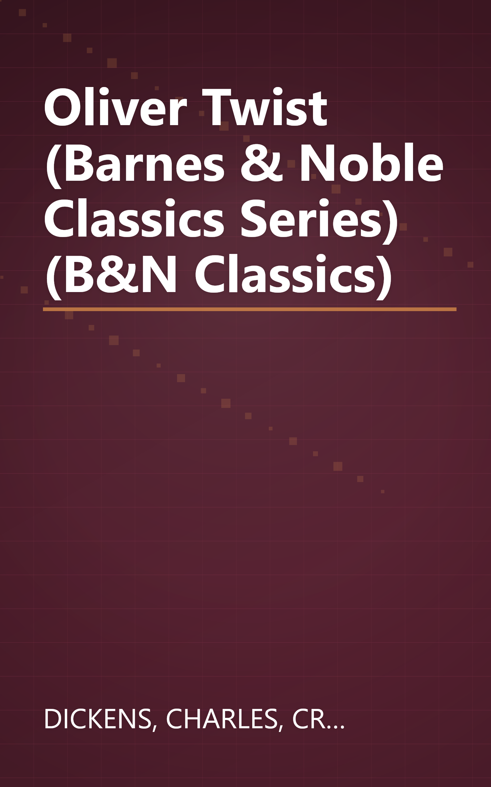 Oliver Twist (Barnes & Noble Classics Series) (B&N Classics) book cover