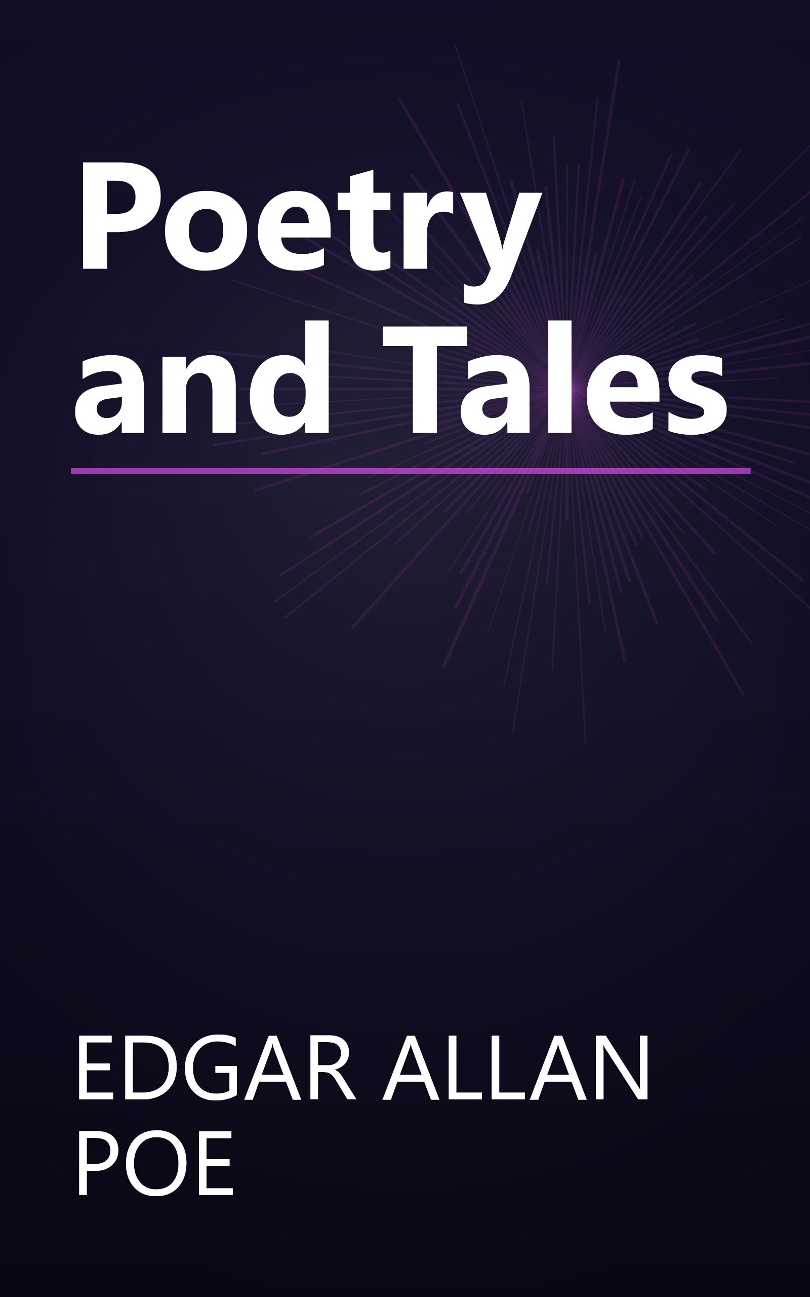 Poetry and Tales book cover