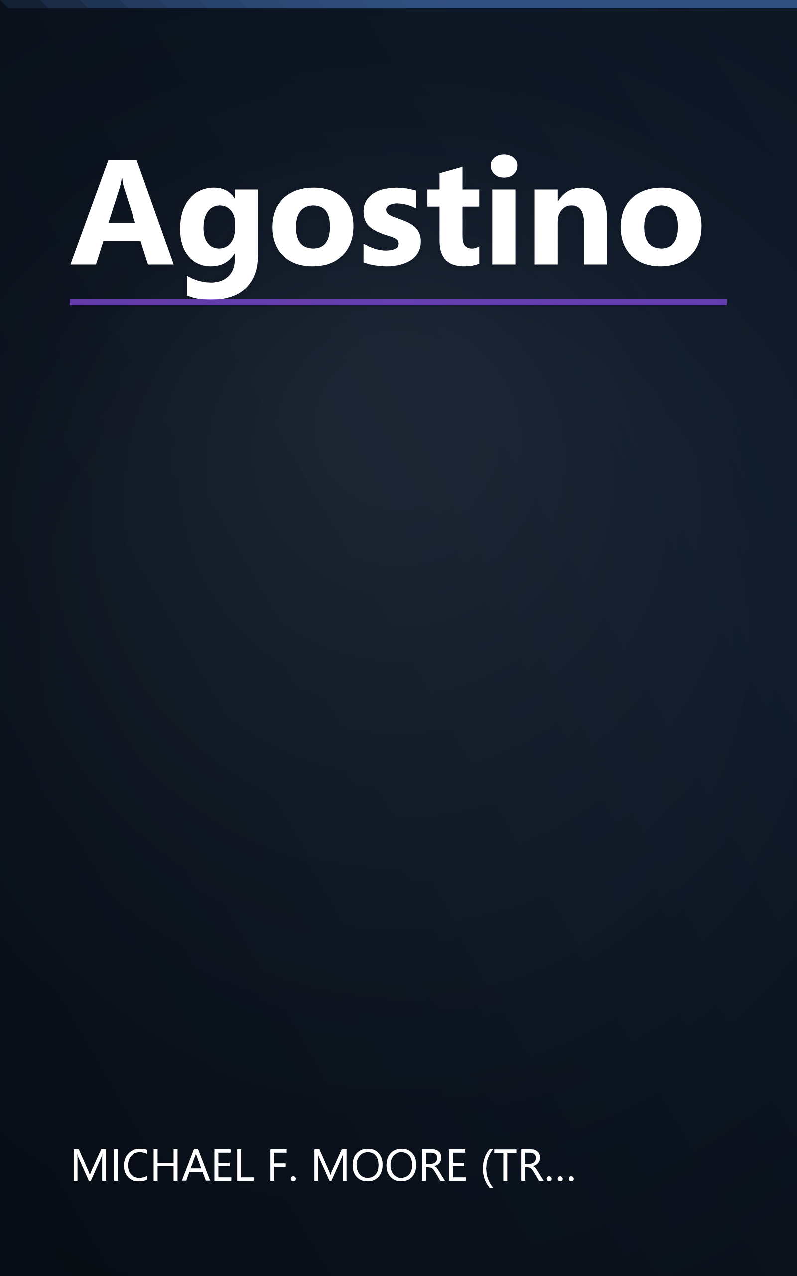 Agostino book cover