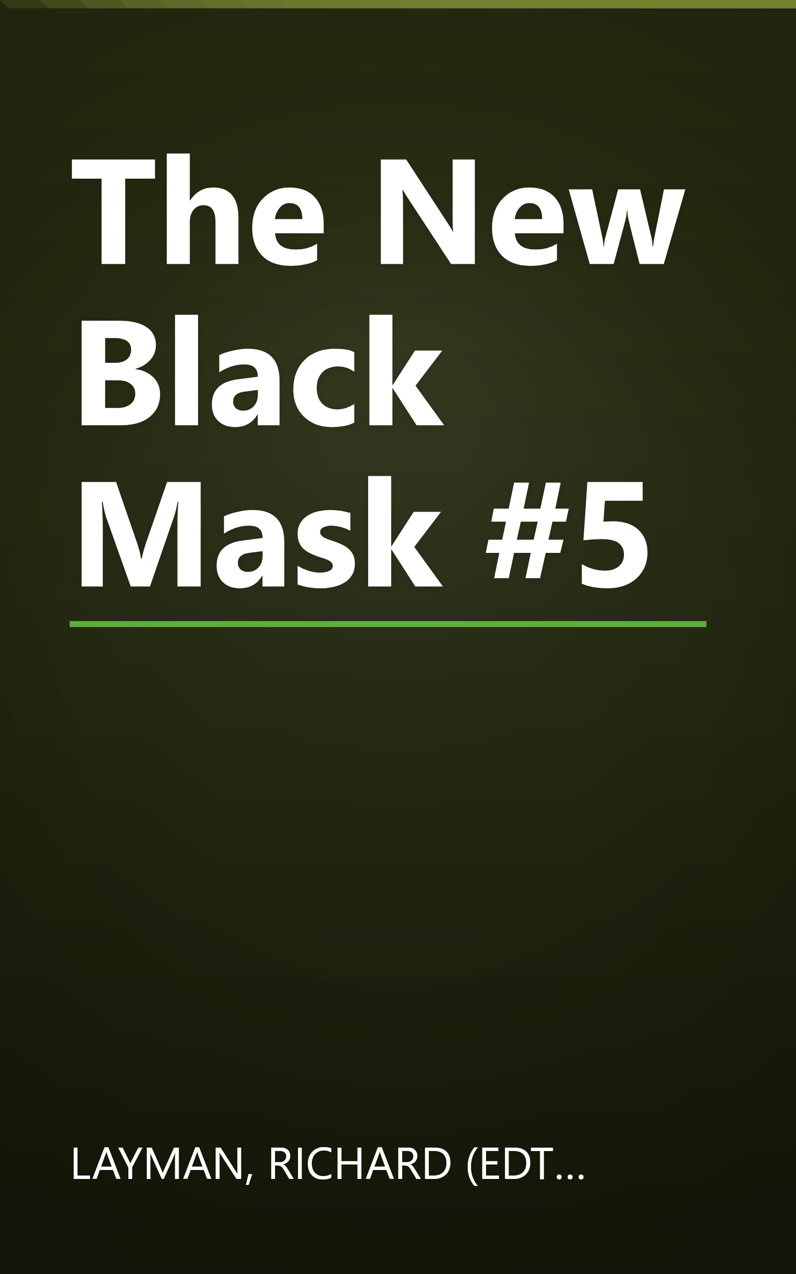The New Black Mask #5 book cover