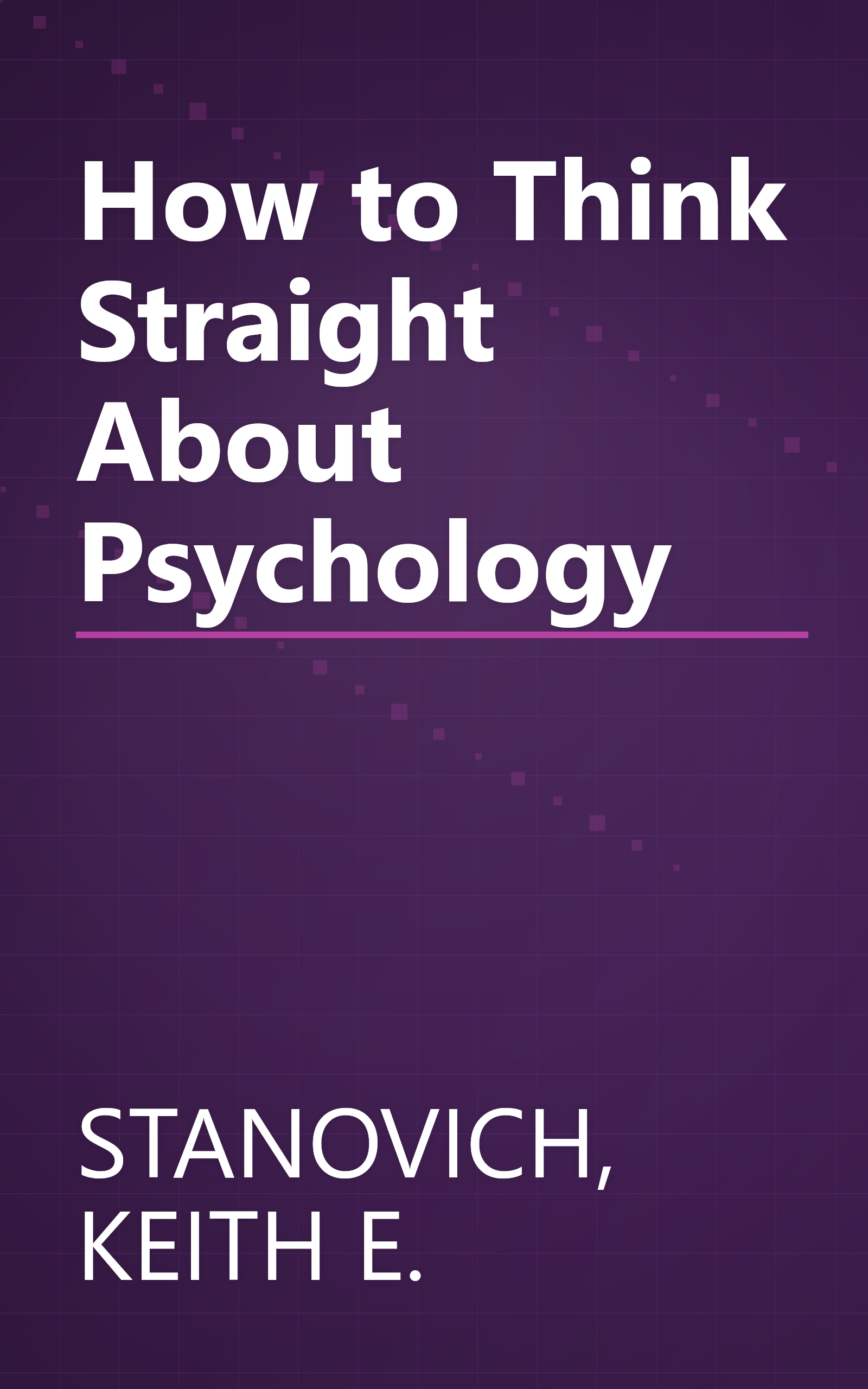 How to Think Straight About Psychology book cover