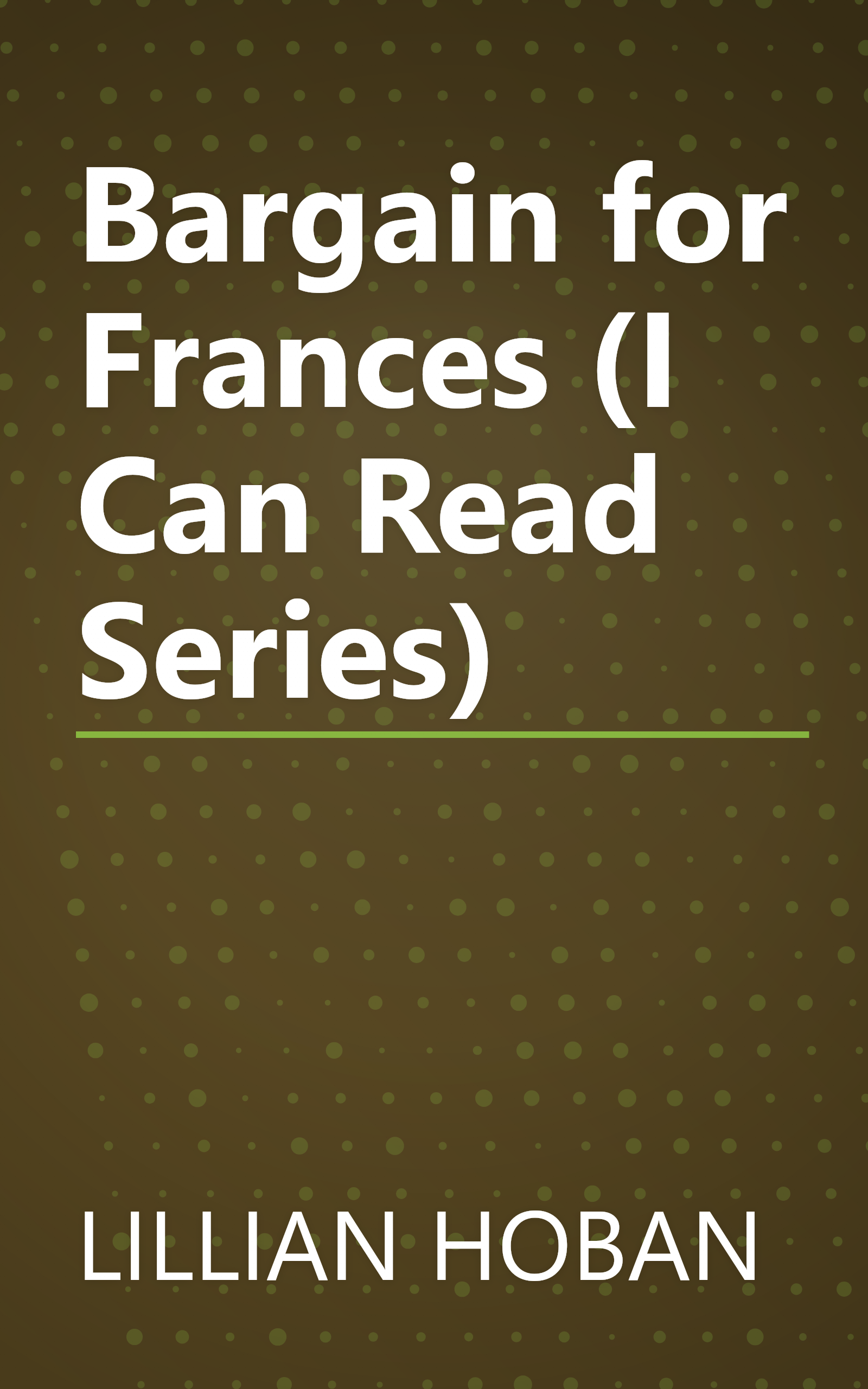 Bargain for Frances (I Can Read Series) book cover