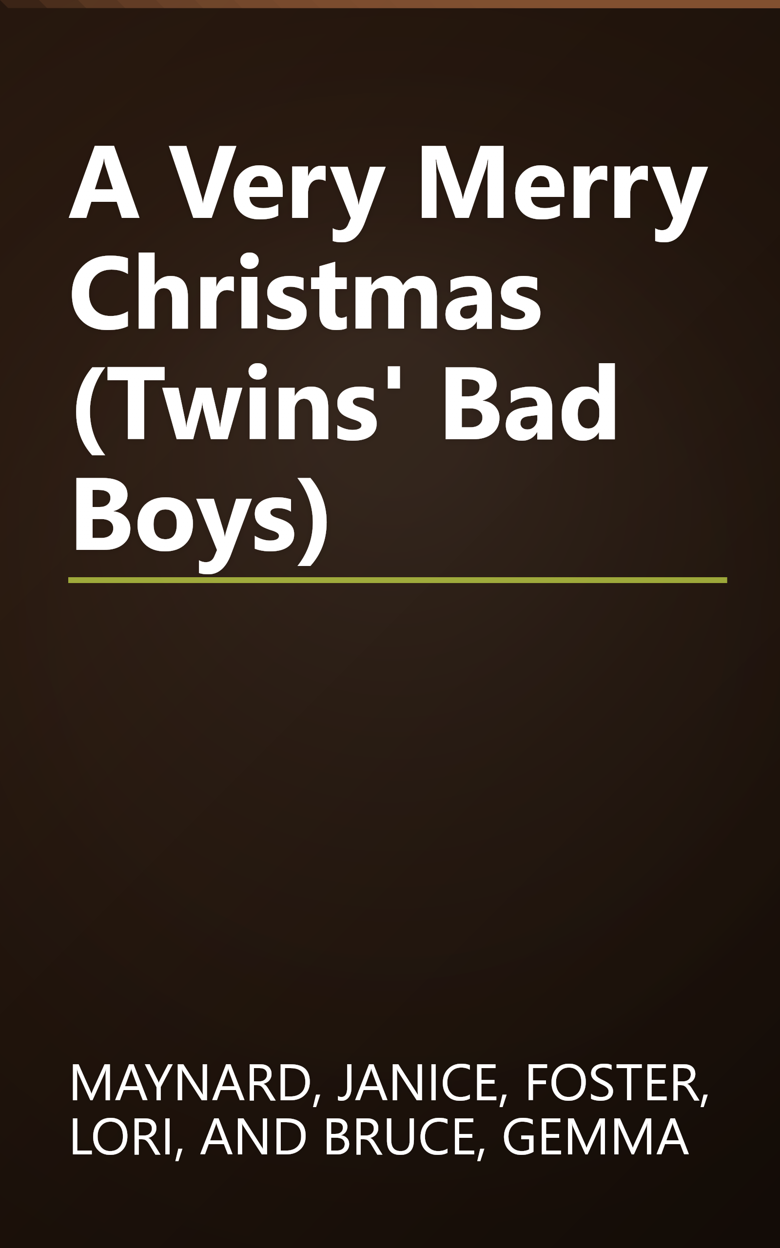 A Very Merry Christmas (Twins' Bad Boys) book cover