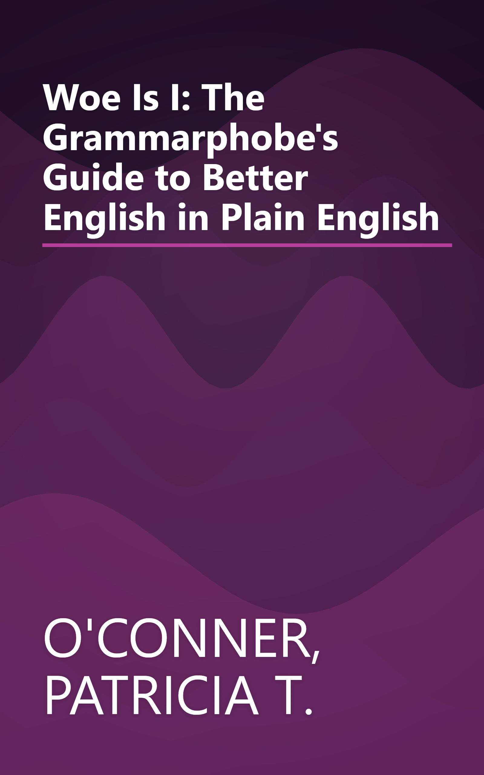 Woe Is I: The Grammarphobe's Guide to Better English in Plain English book cover