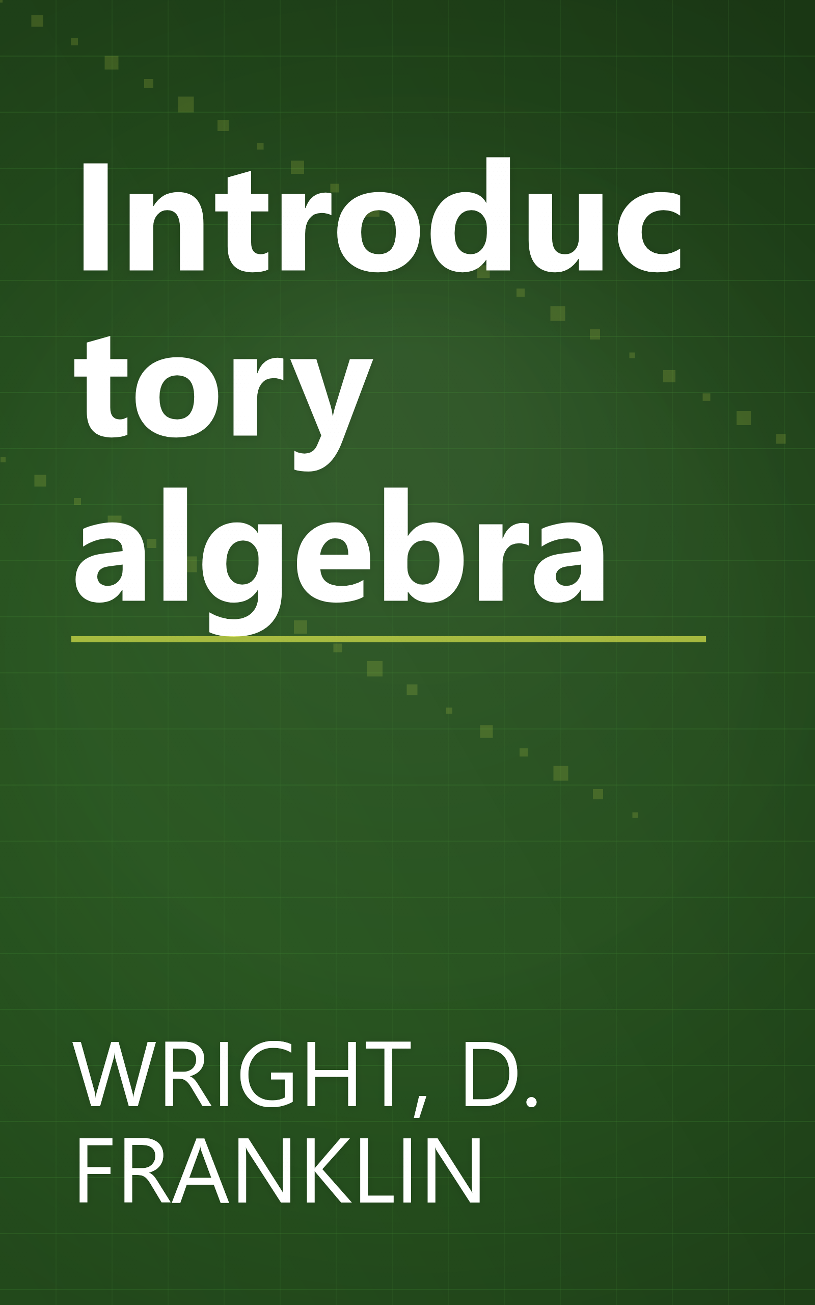 Introductory algebra book cover