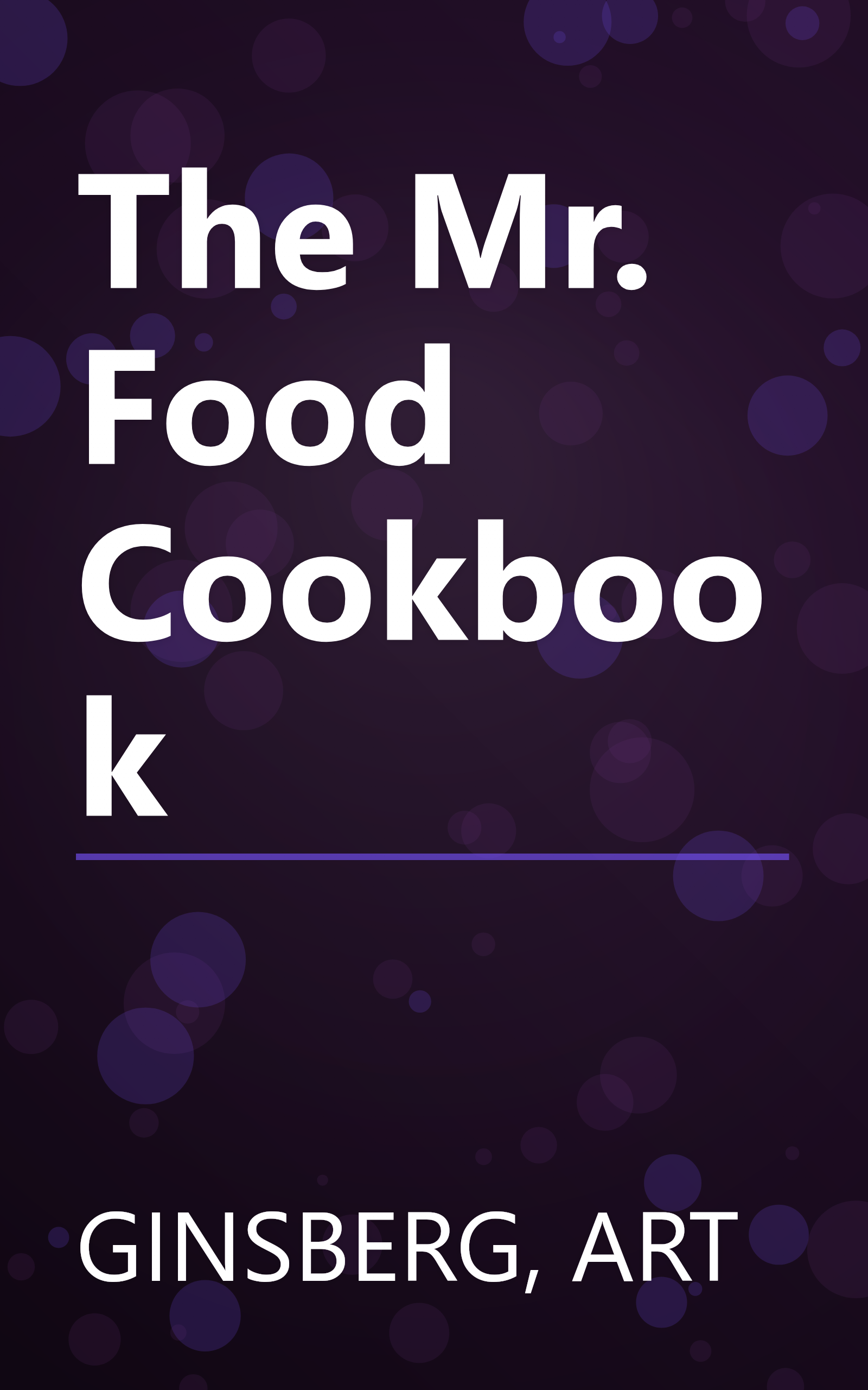 The Mr. Food Cookbook book cover