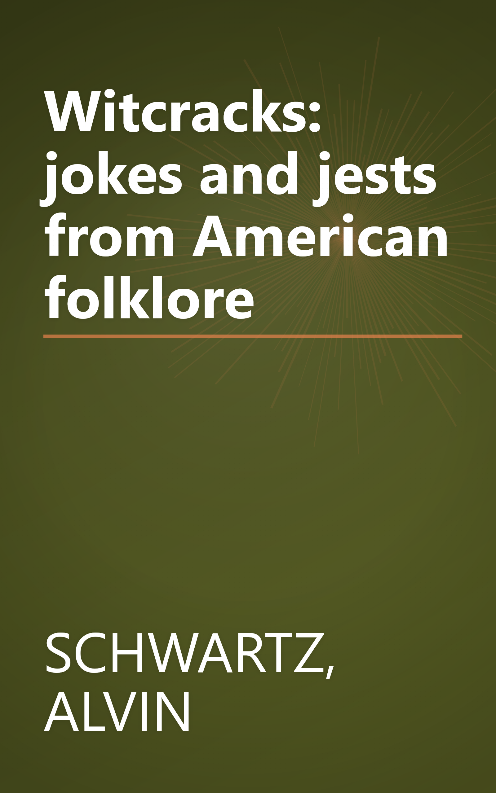 Witcracks: jokes and jests from American folklore book cover