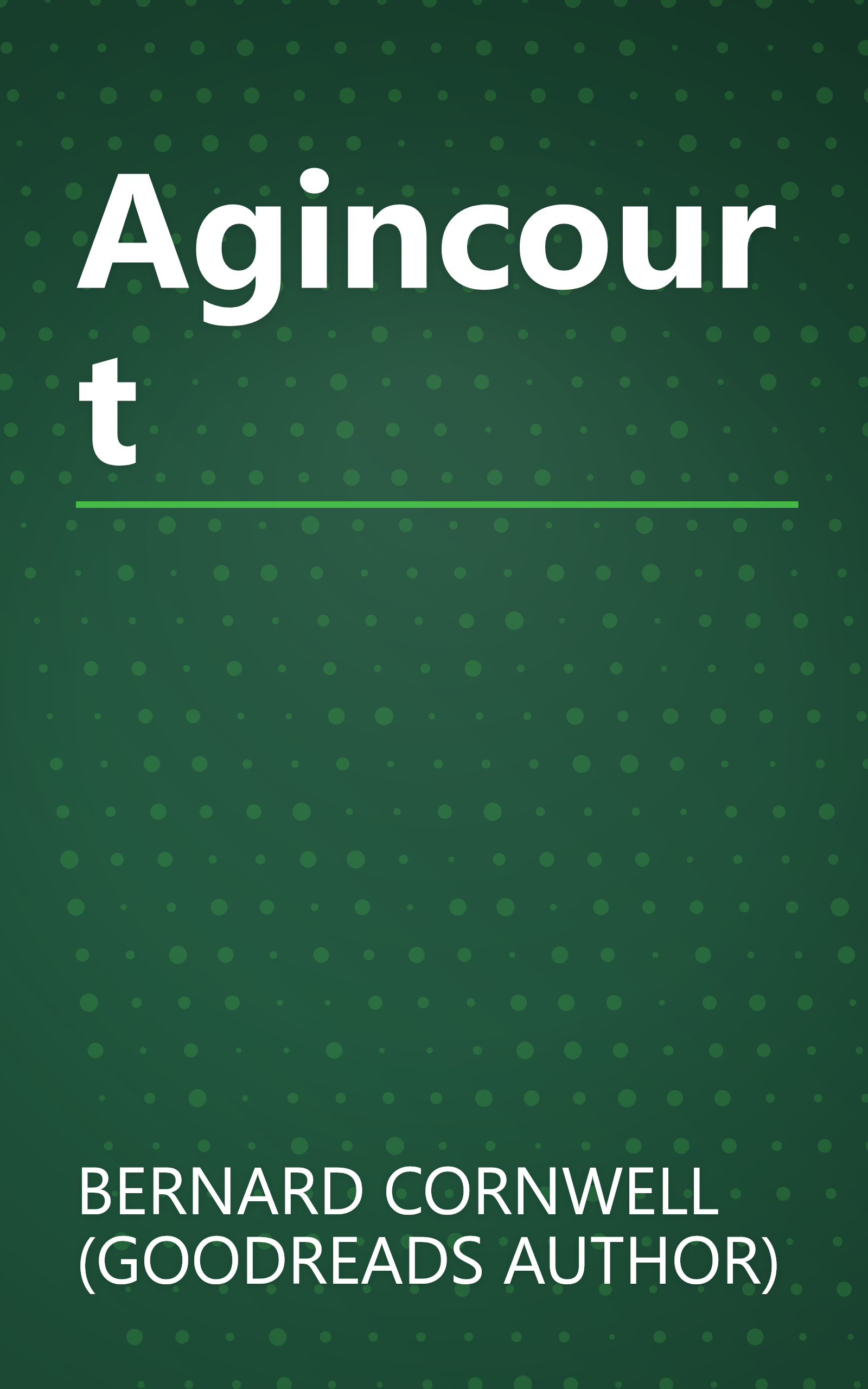 Agincourt book cover