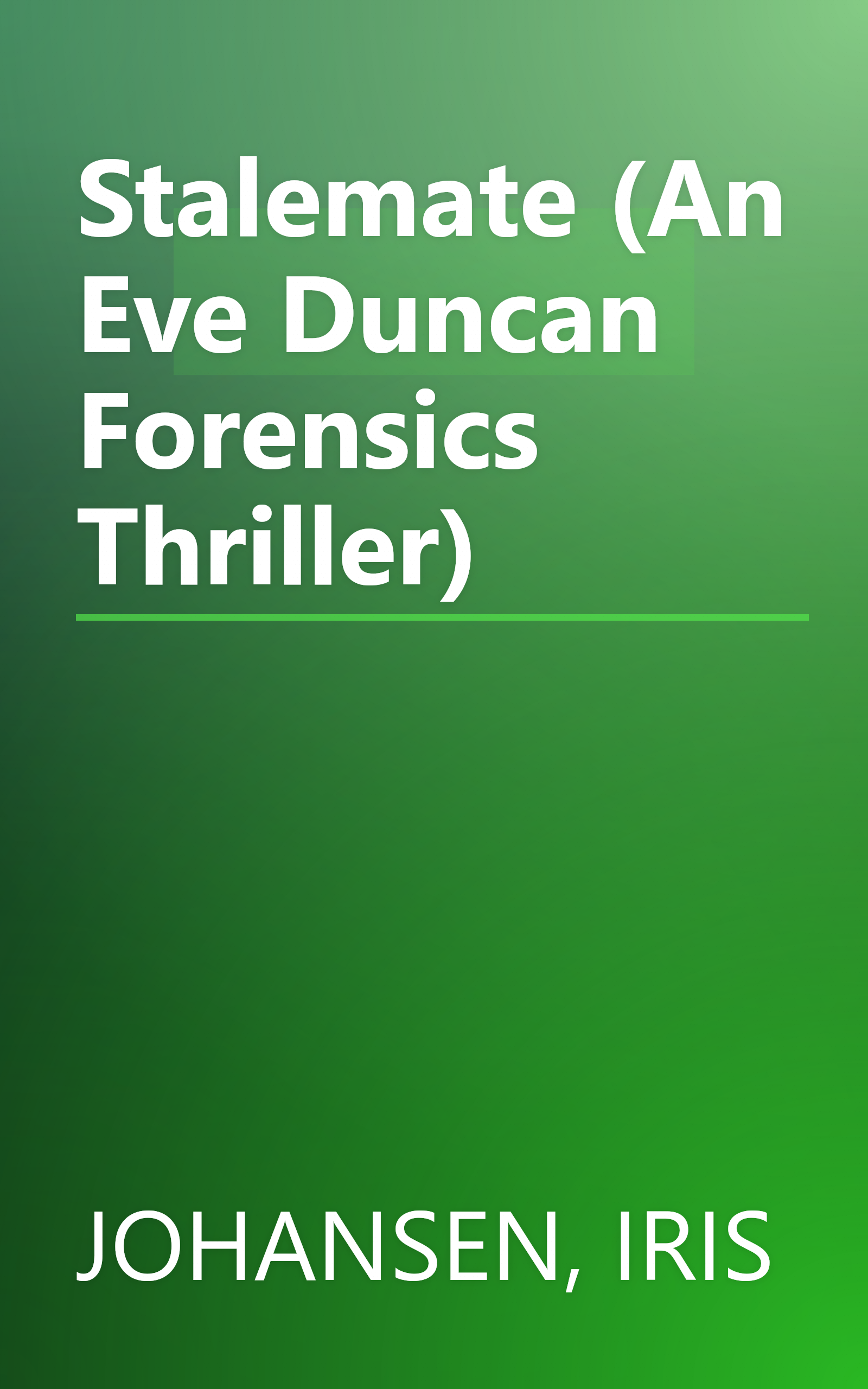Stalemate (An Eve Duncan Forensics Thriller) book cover
