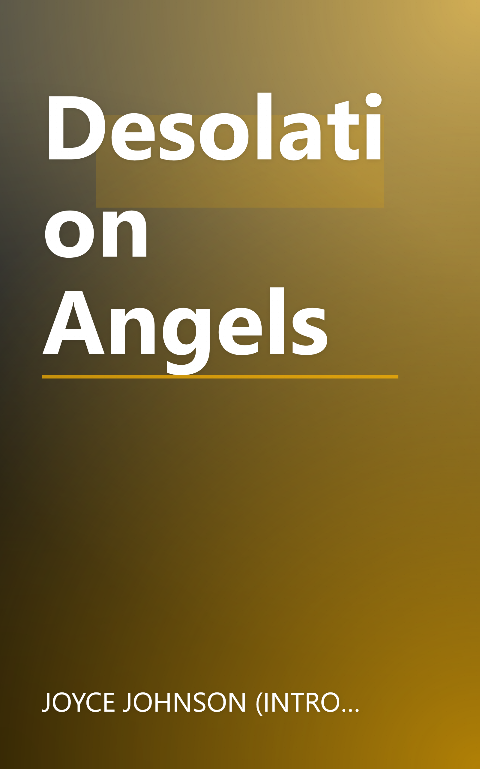 Desolation Angels book cover