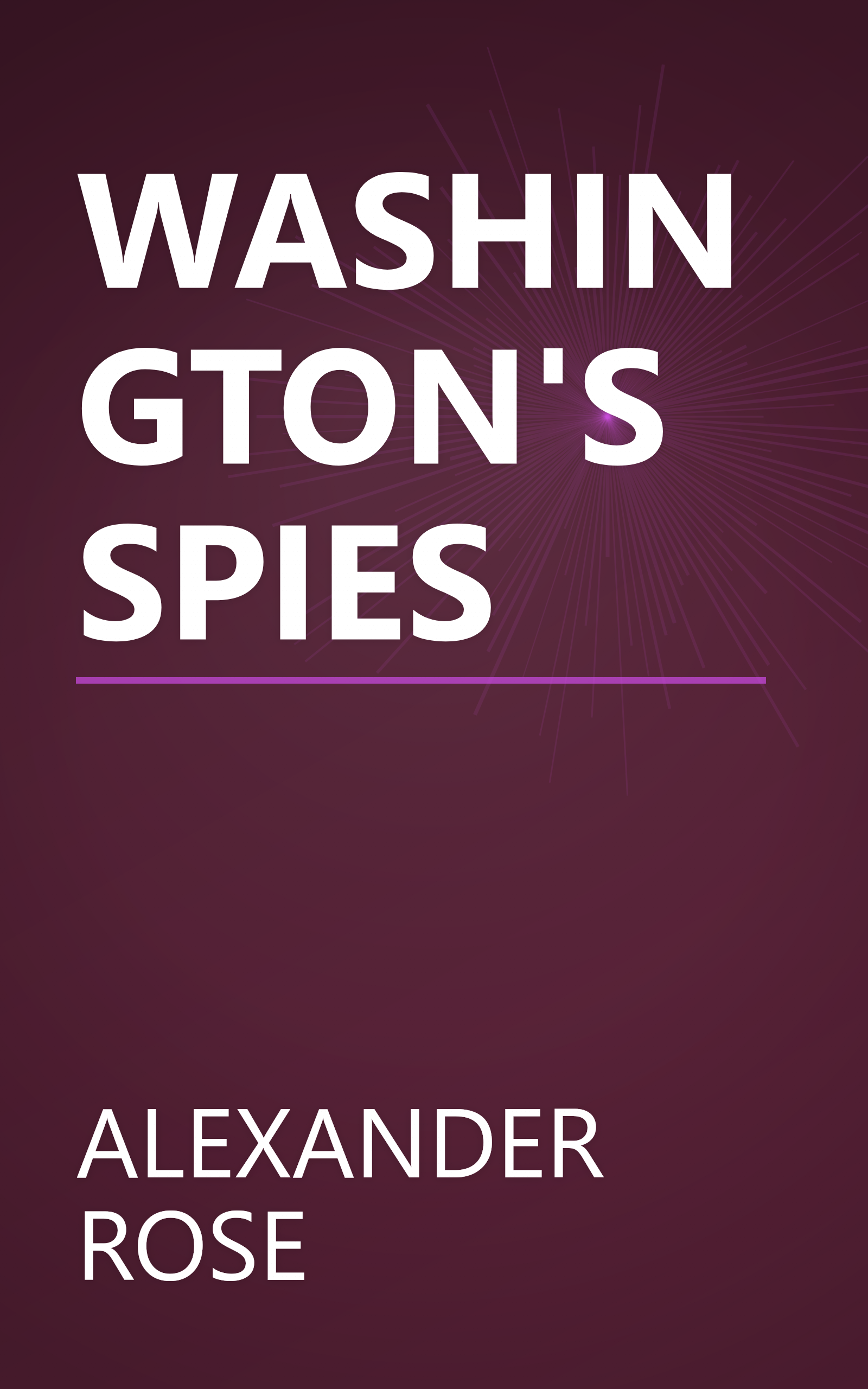 WASHINGTON'S SPIES book cover
