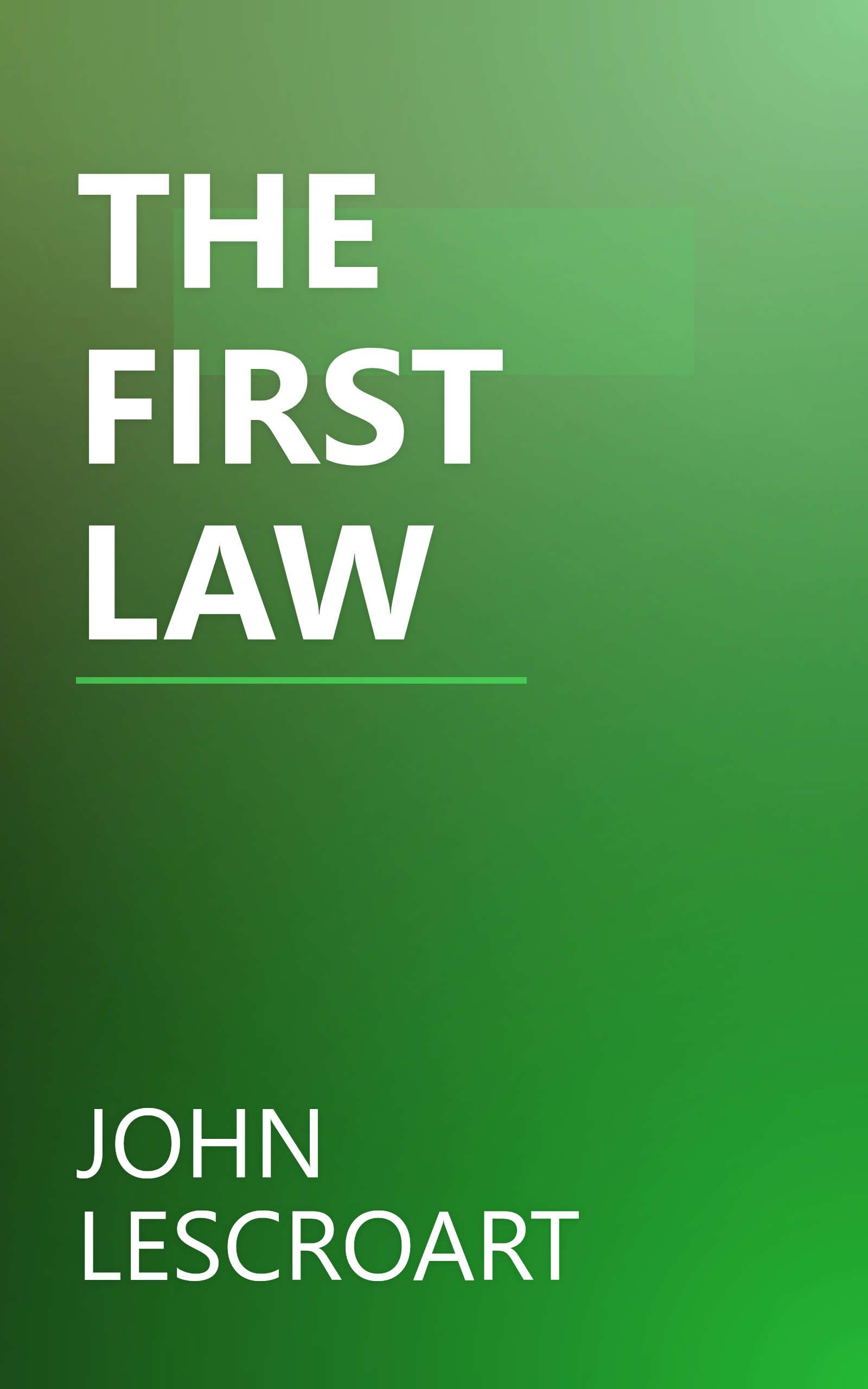 THE FIRST LAW book cover