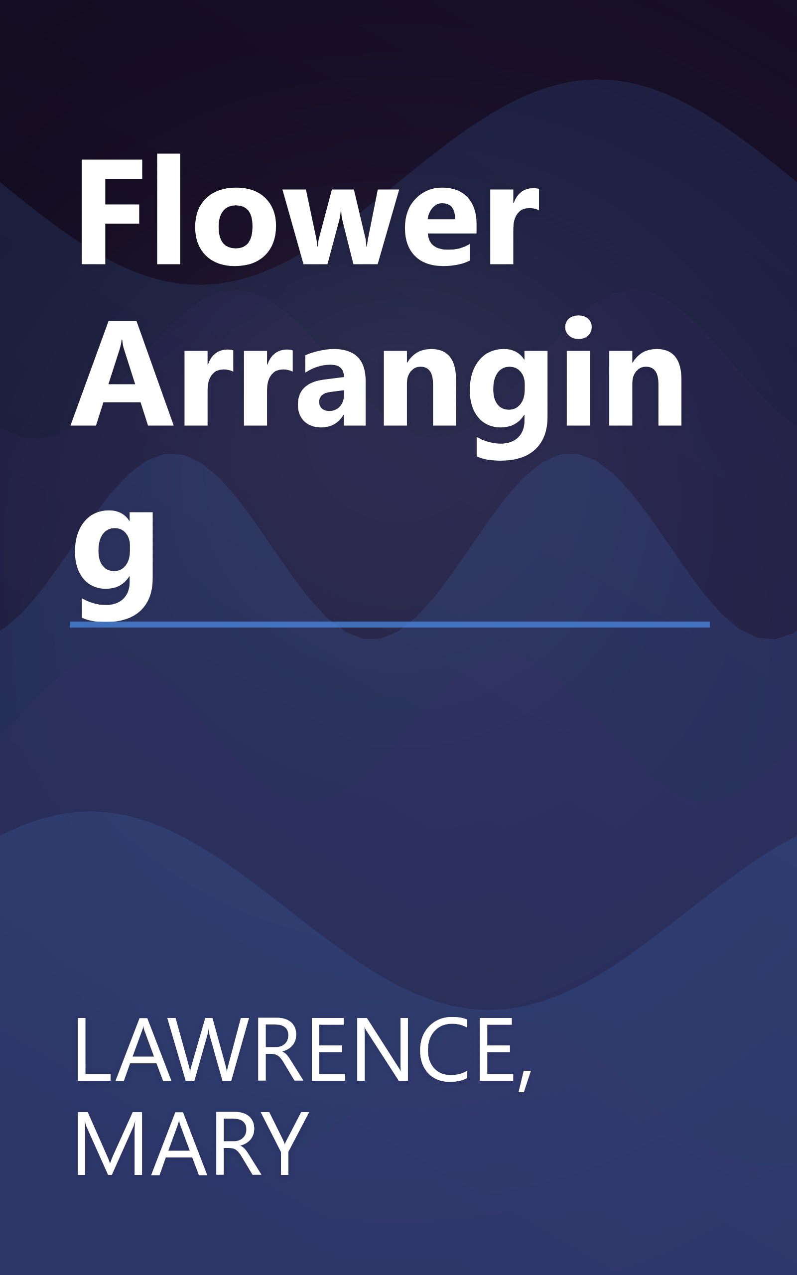 Flower Arranging book cover