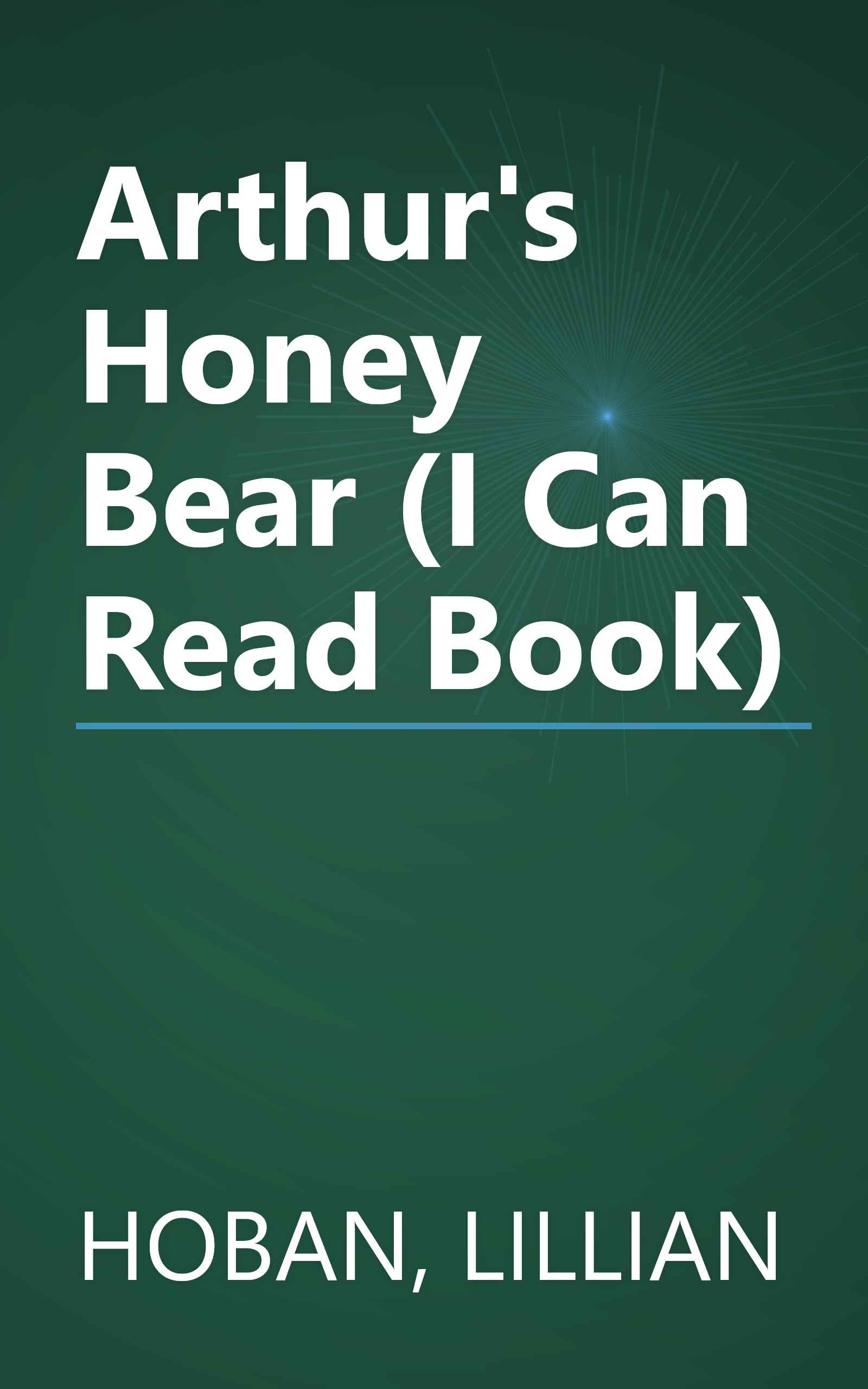 Arthur's Honey Bear (I Can Read Book) book cover