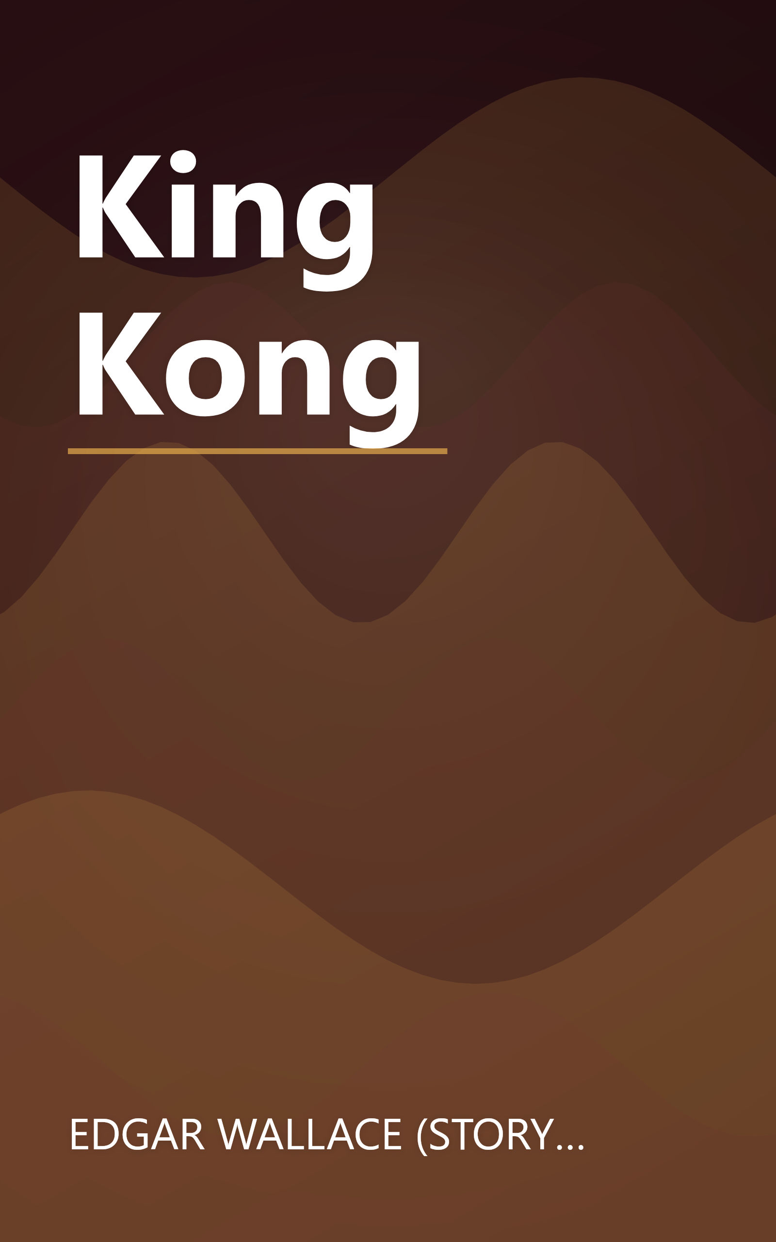 King Kong book cover