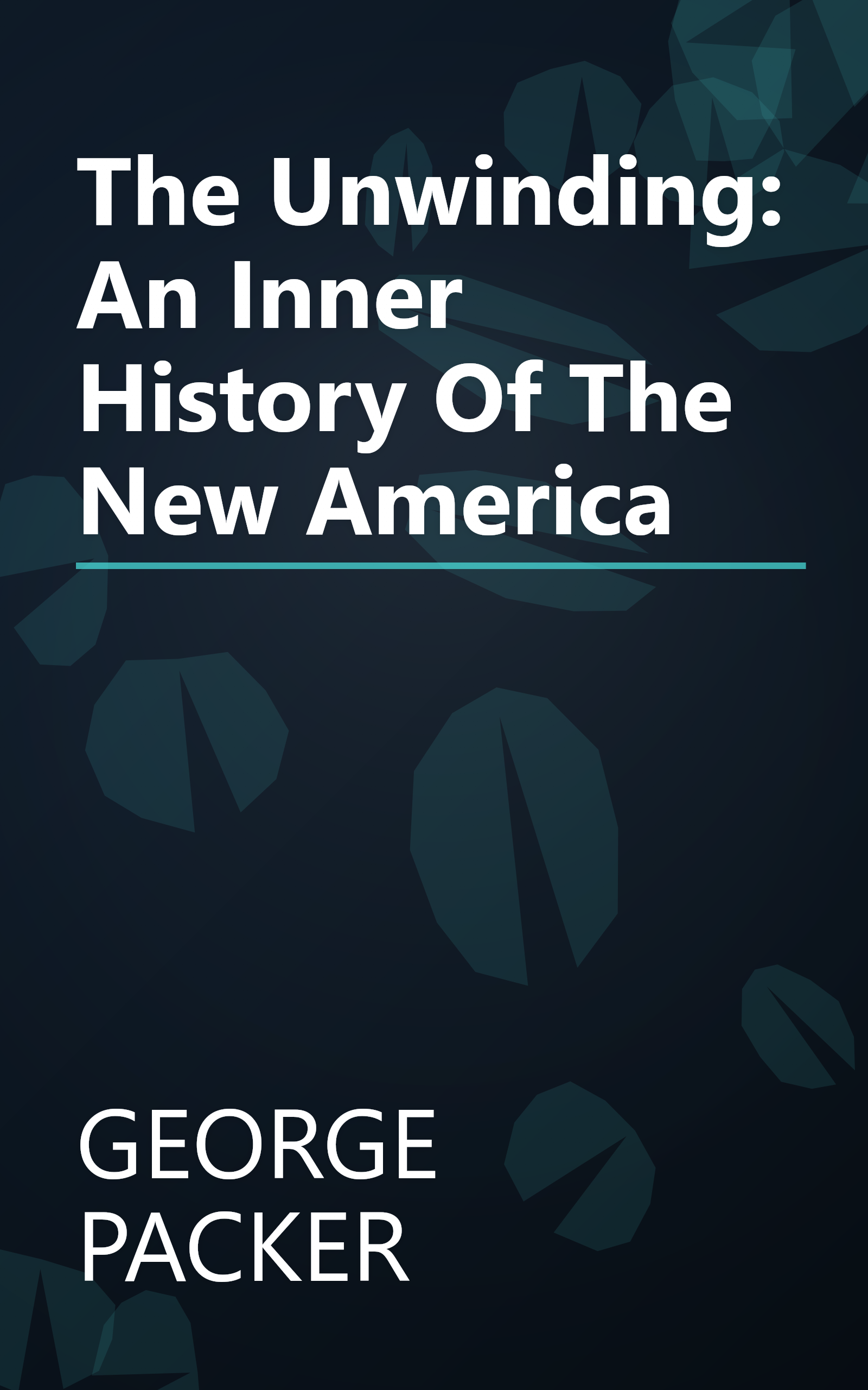 The Unwinding: An Inner History Of The New America book cover