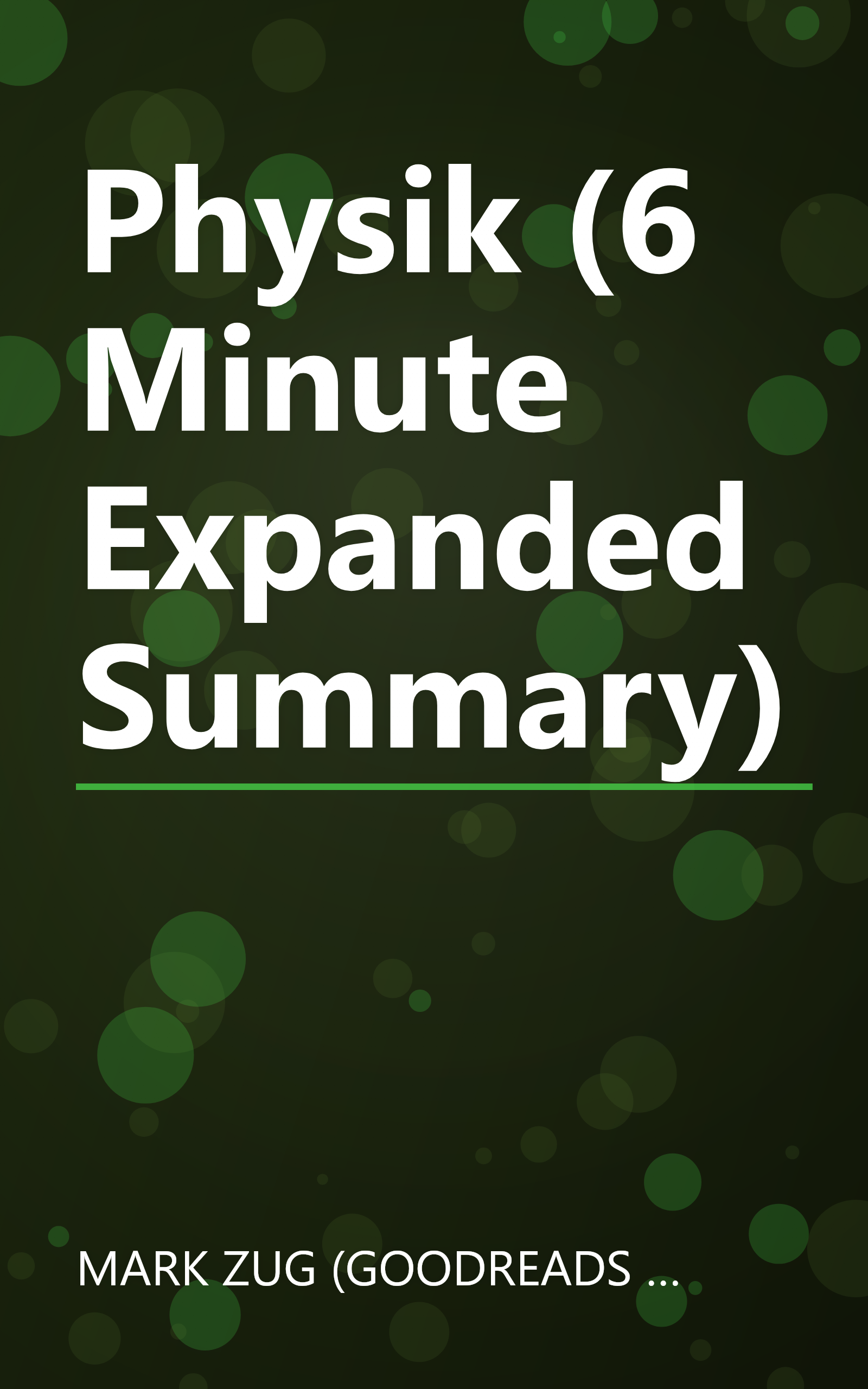 Physik (6 Minute   Expanded Summary) book cover