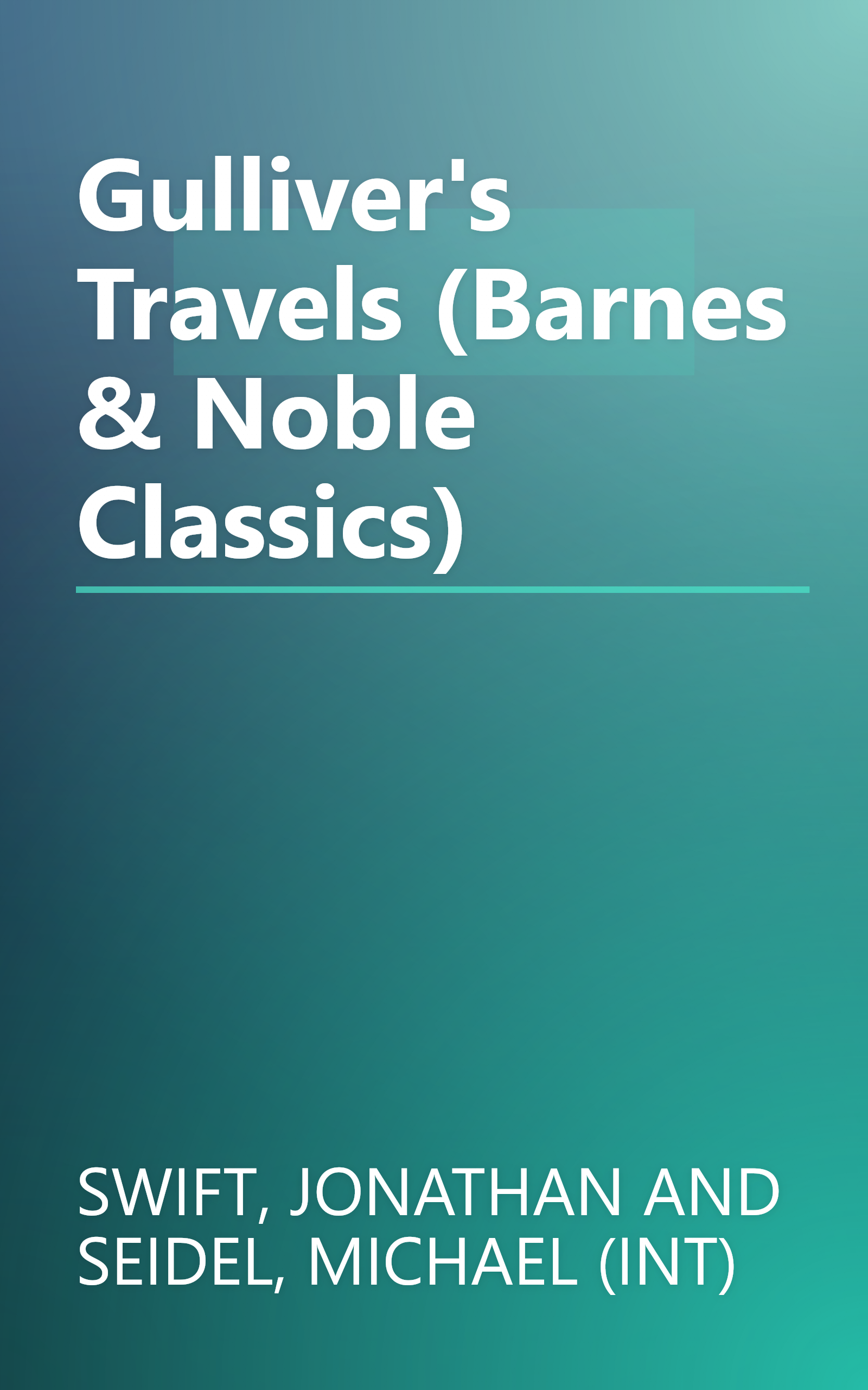 Gulliver's Travels (Barnes & Noble Classics) book cover