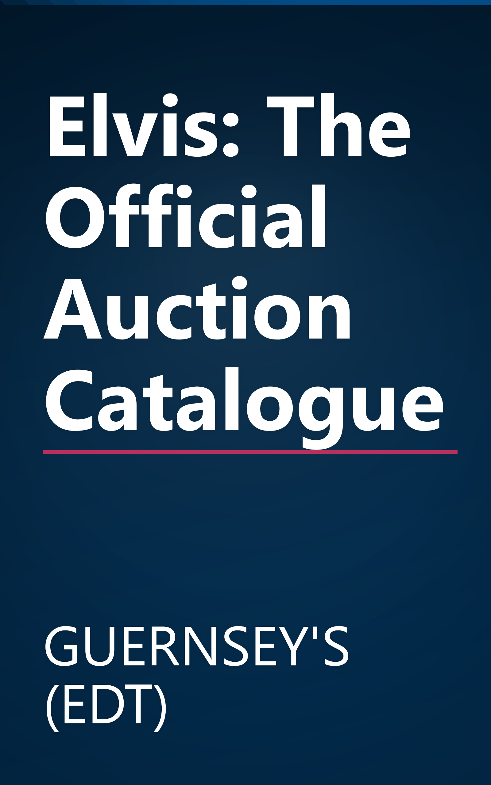 Elvis: The Official Auction Catalogue book cover