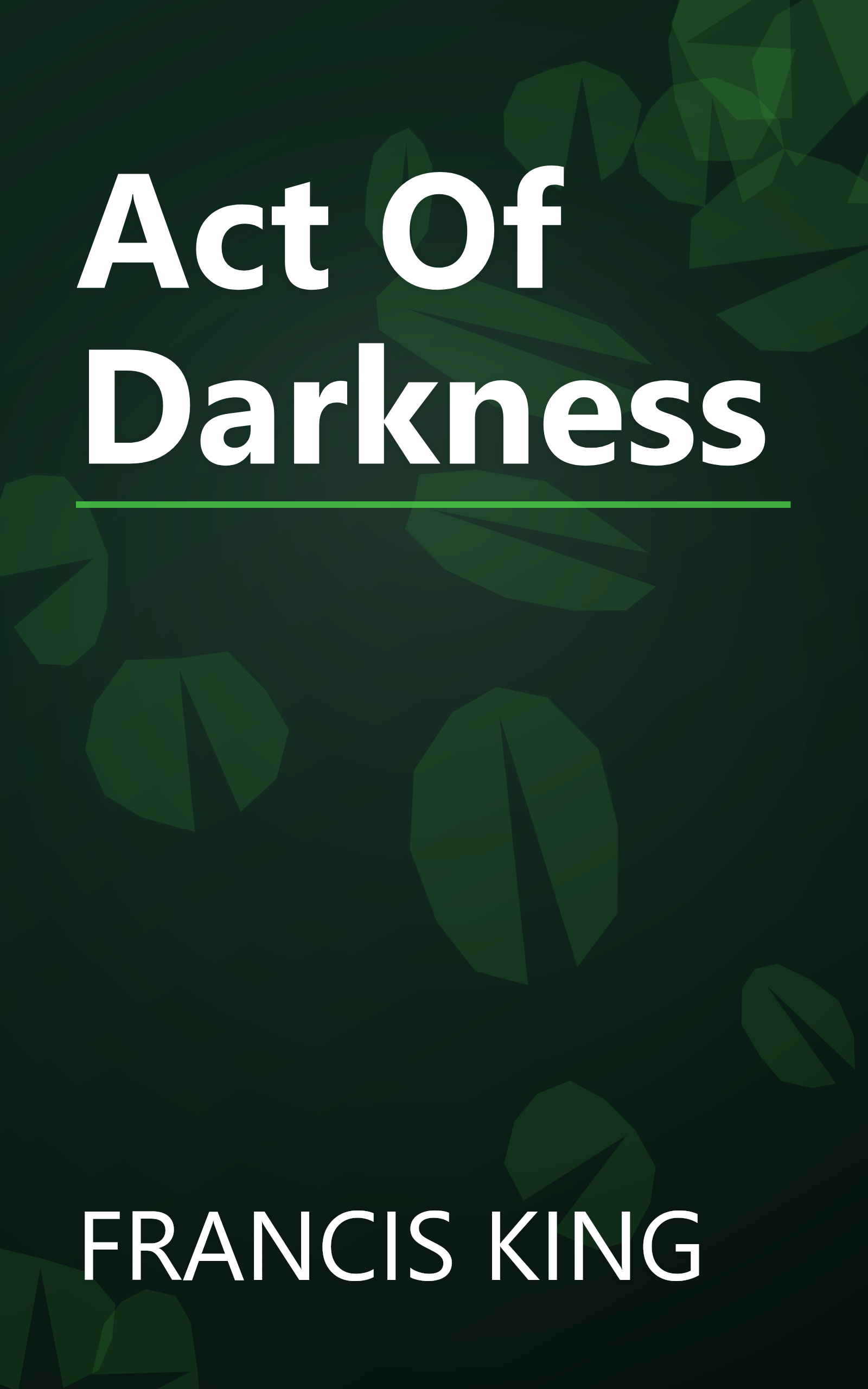 Act Of Darkness book cover