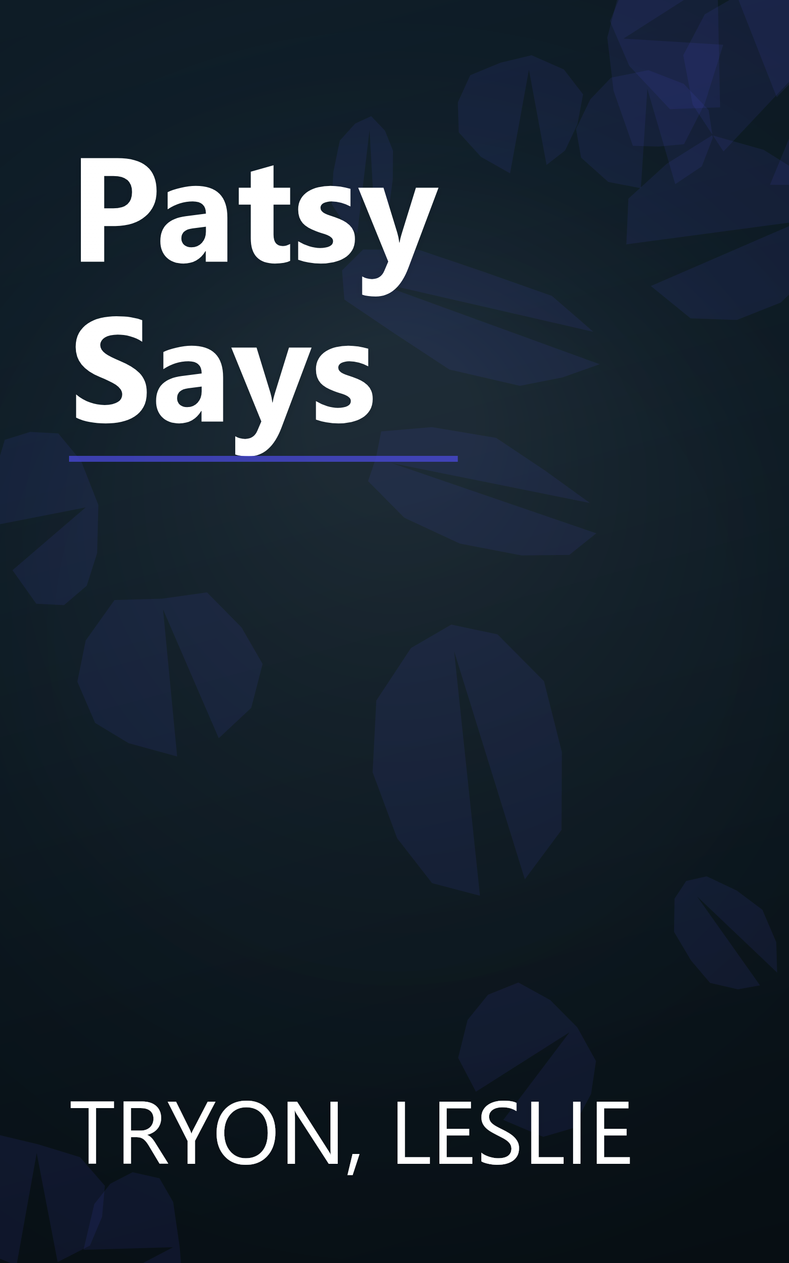 Patsy Says book cover