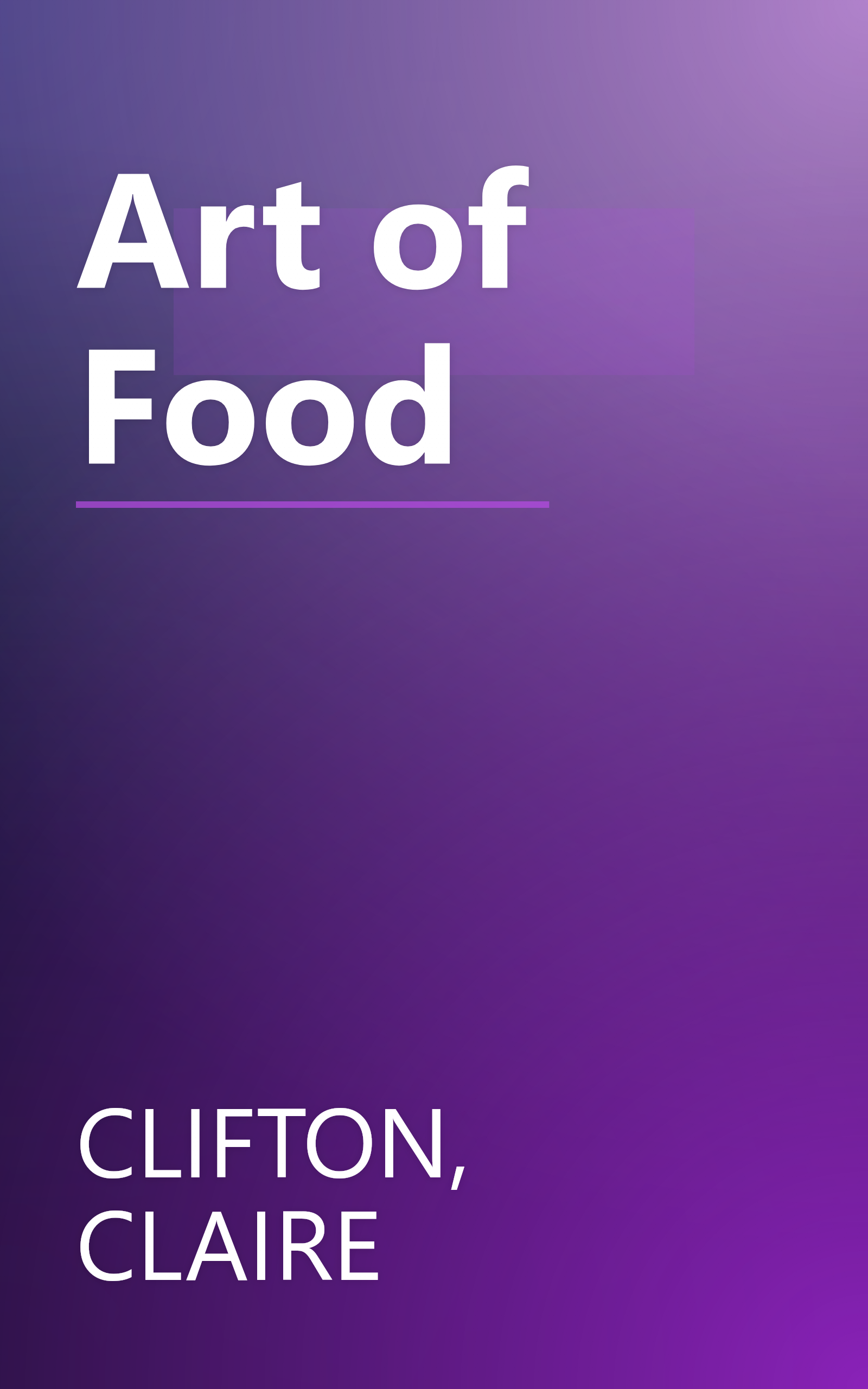 Art of Food book cover