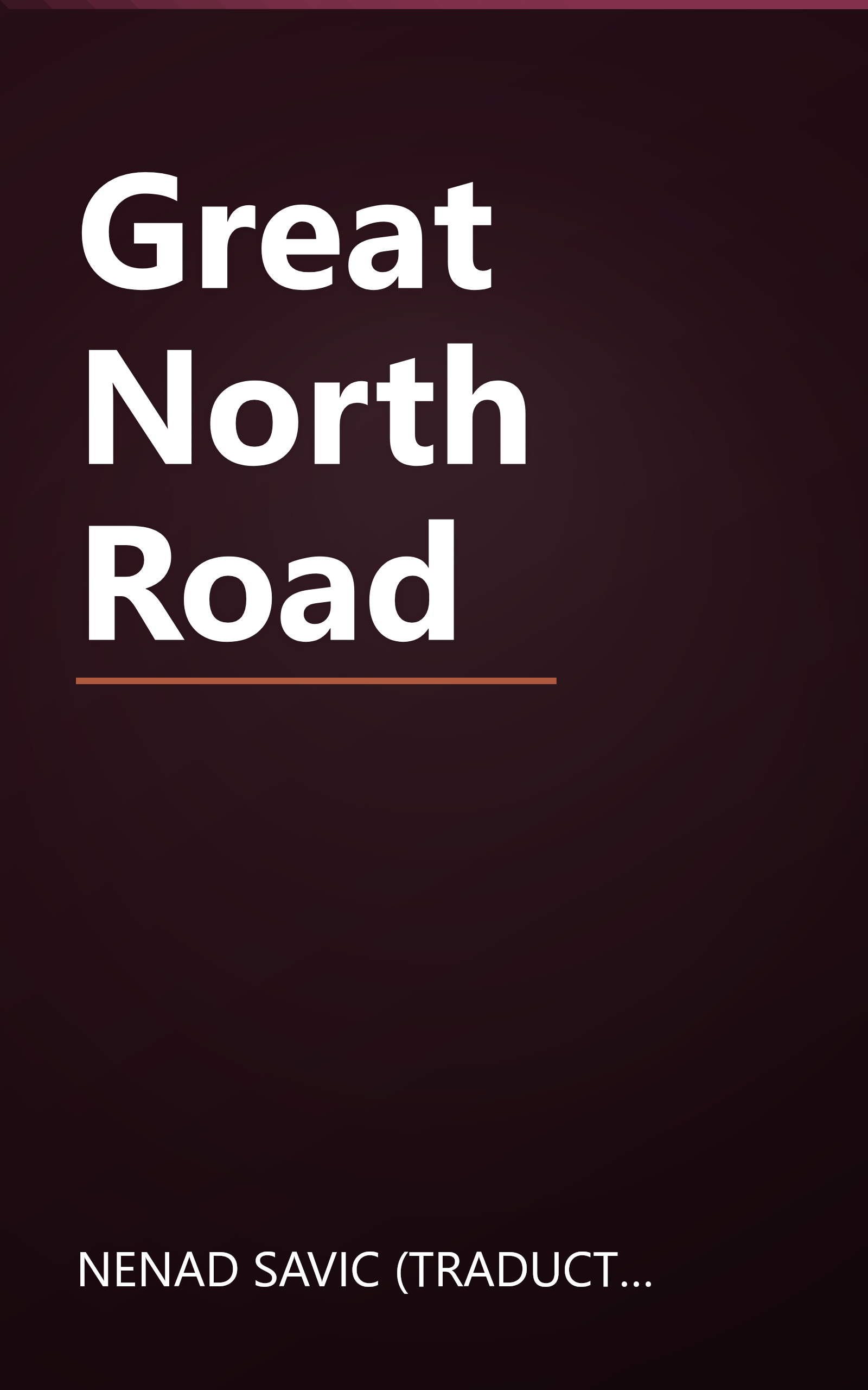 Great North Road book cover