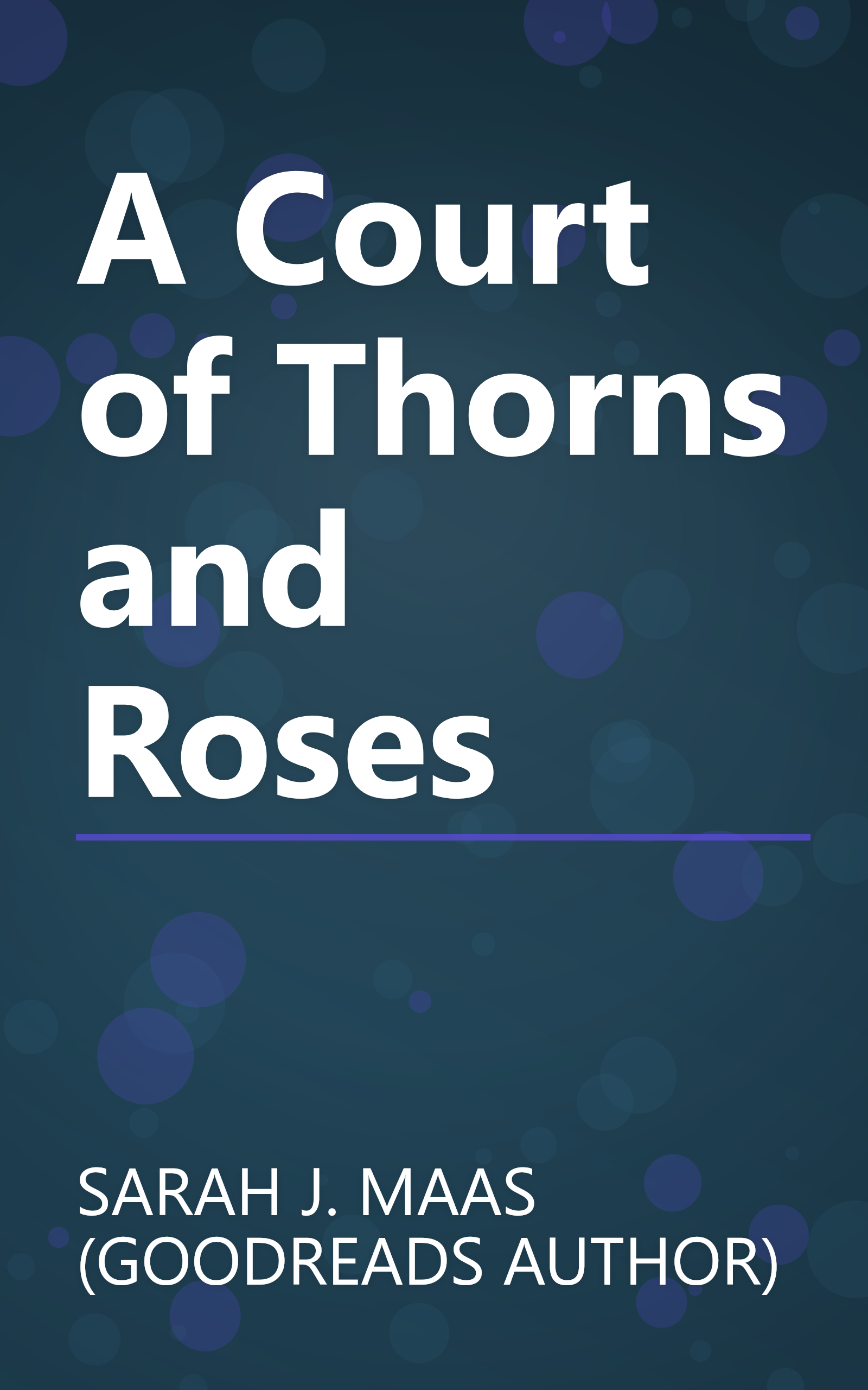 A Court of Thorns and Roses book cover
