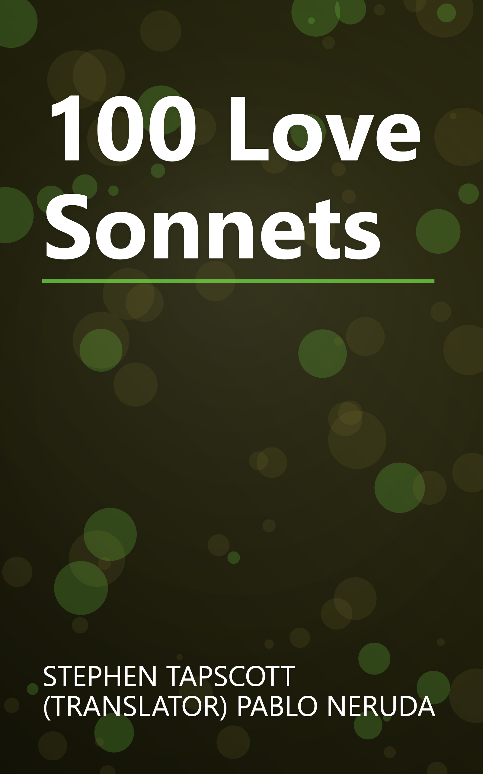 100 Love Sonnets book cover
