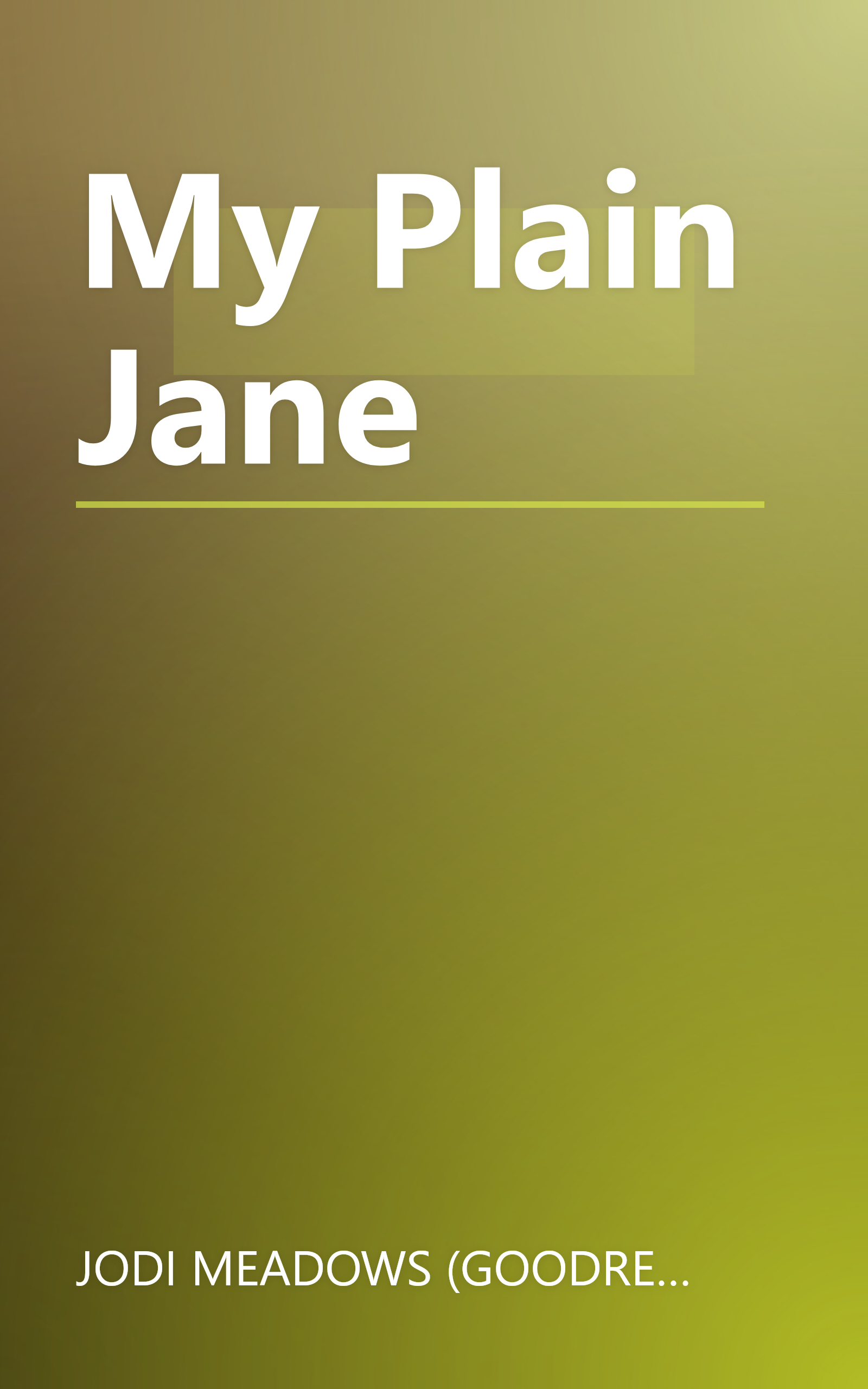 My Plain Jane book cover