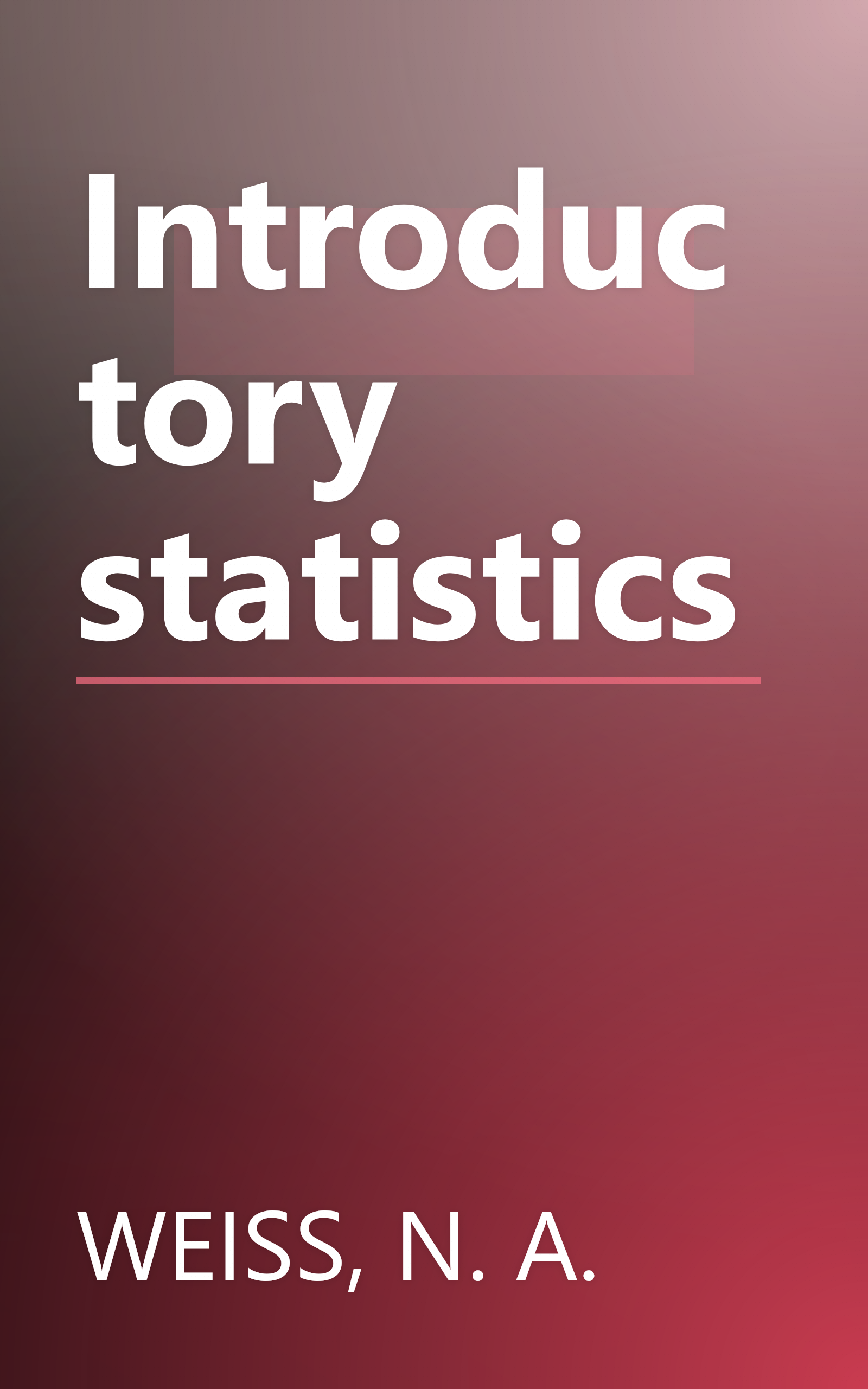 Introductory statistics book cover