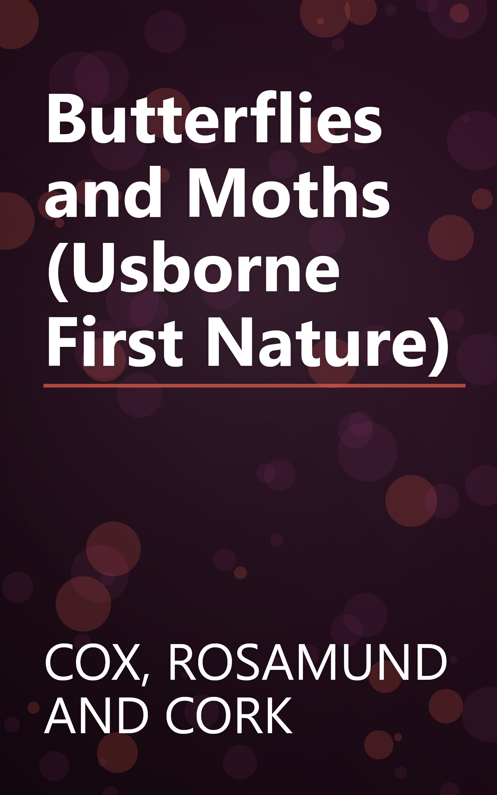 Butterflies and Moths (Usborne First Nature) book cover