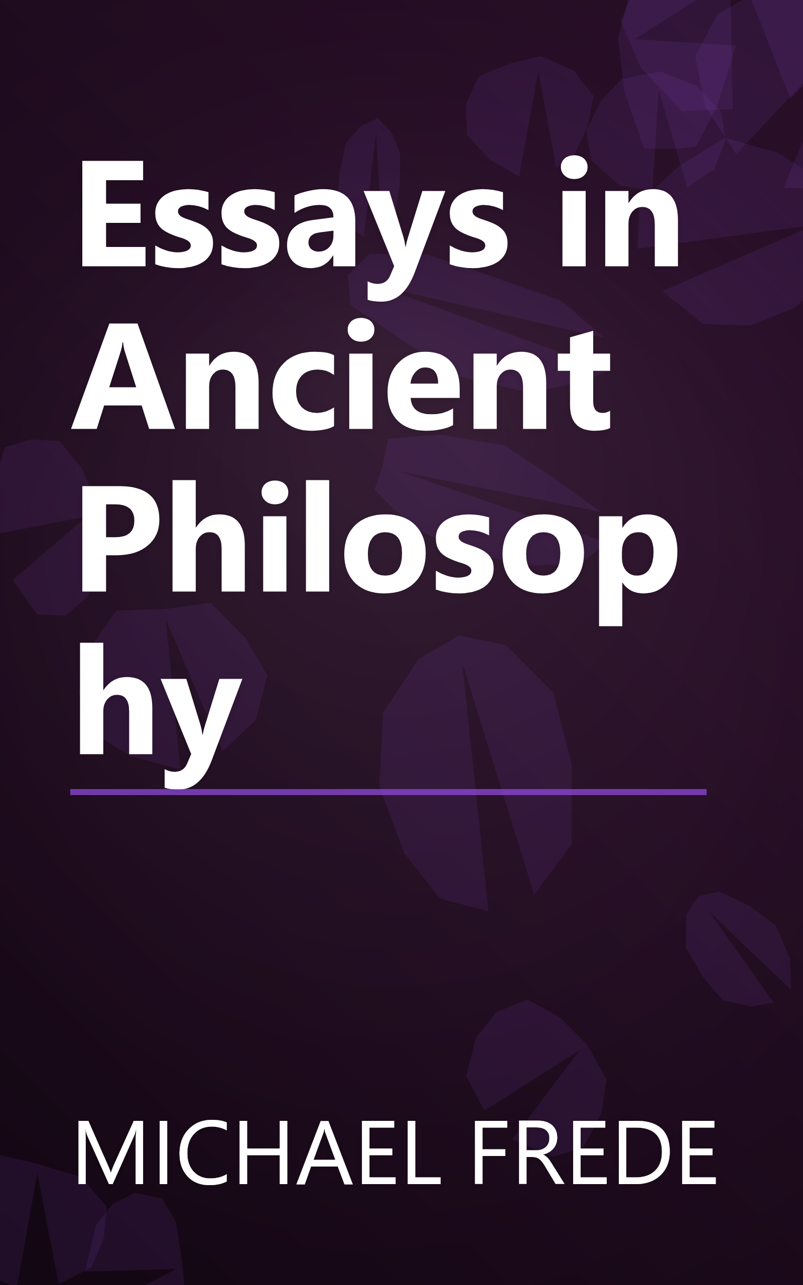 Essays in Ancient Philosophy book cover