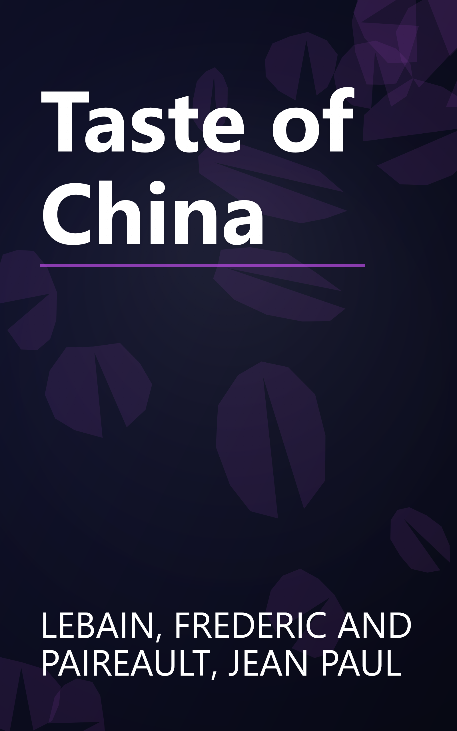 Taste of China book cover