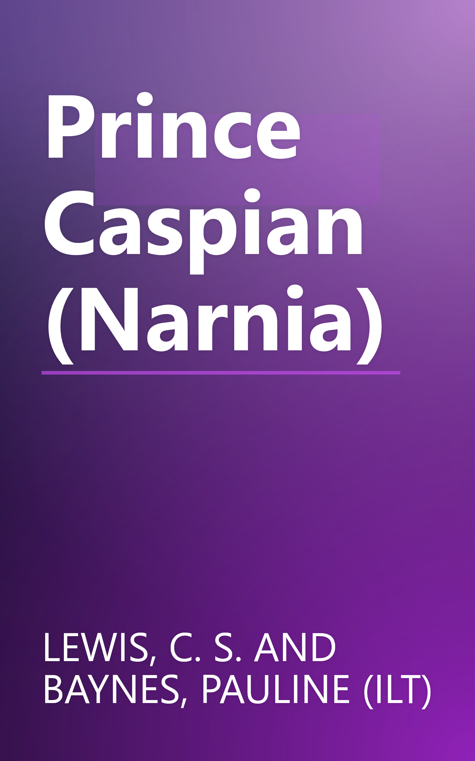 Prince Caspian (Narnia) book cover
