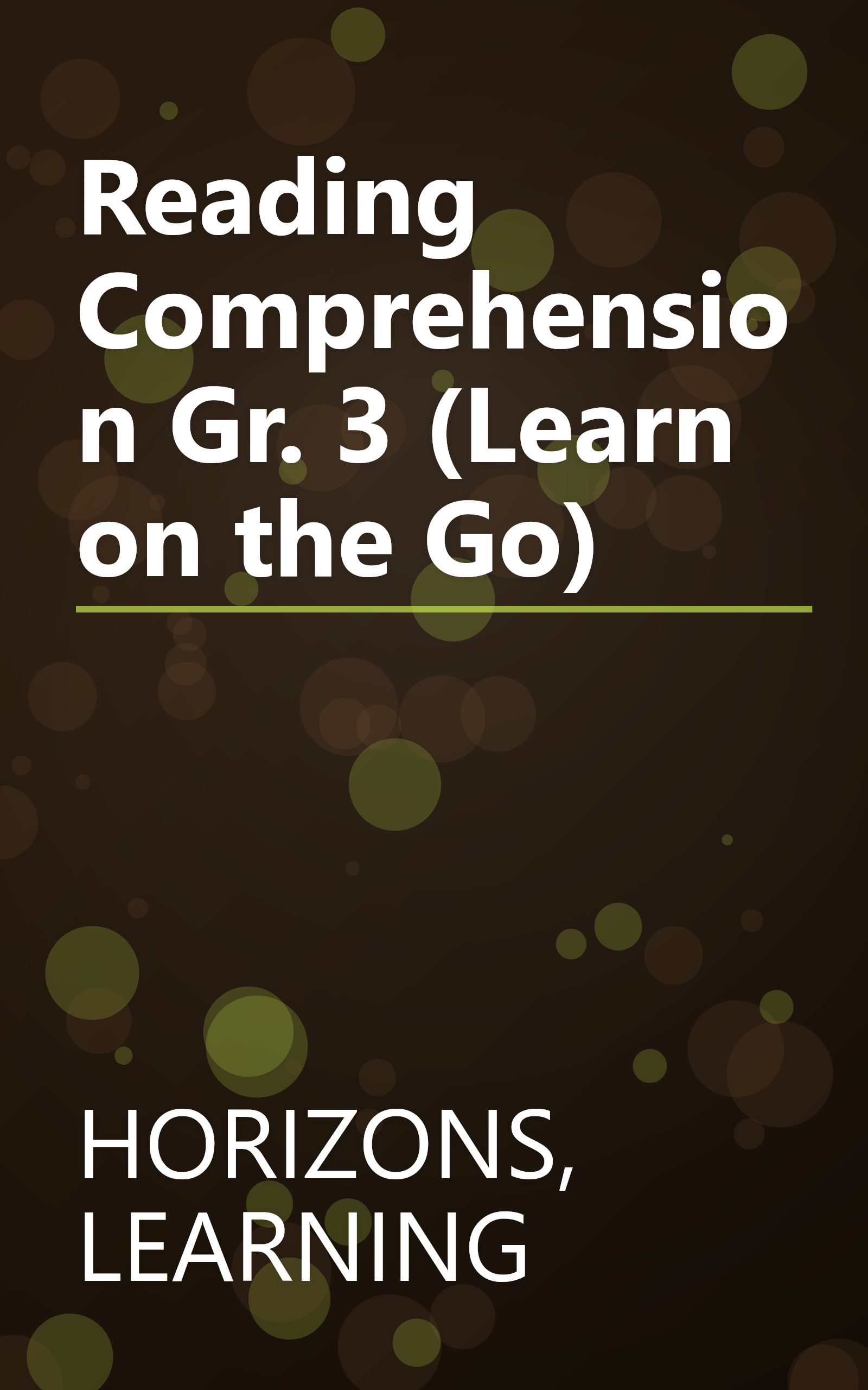 Reading Comprehension Gr. 3 (Learn on the Go) book cover