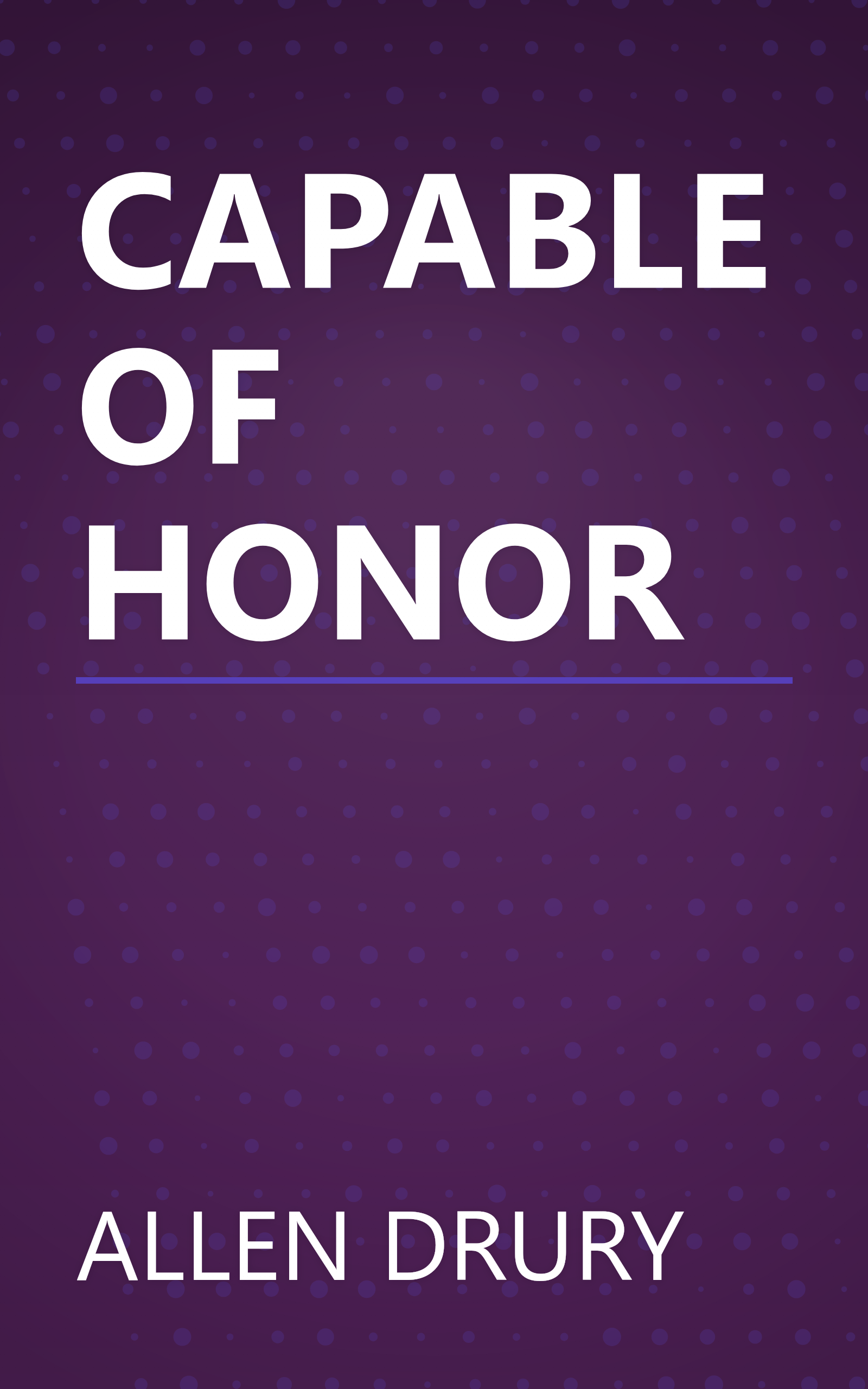 CAPABLE OF HONOR book cover
