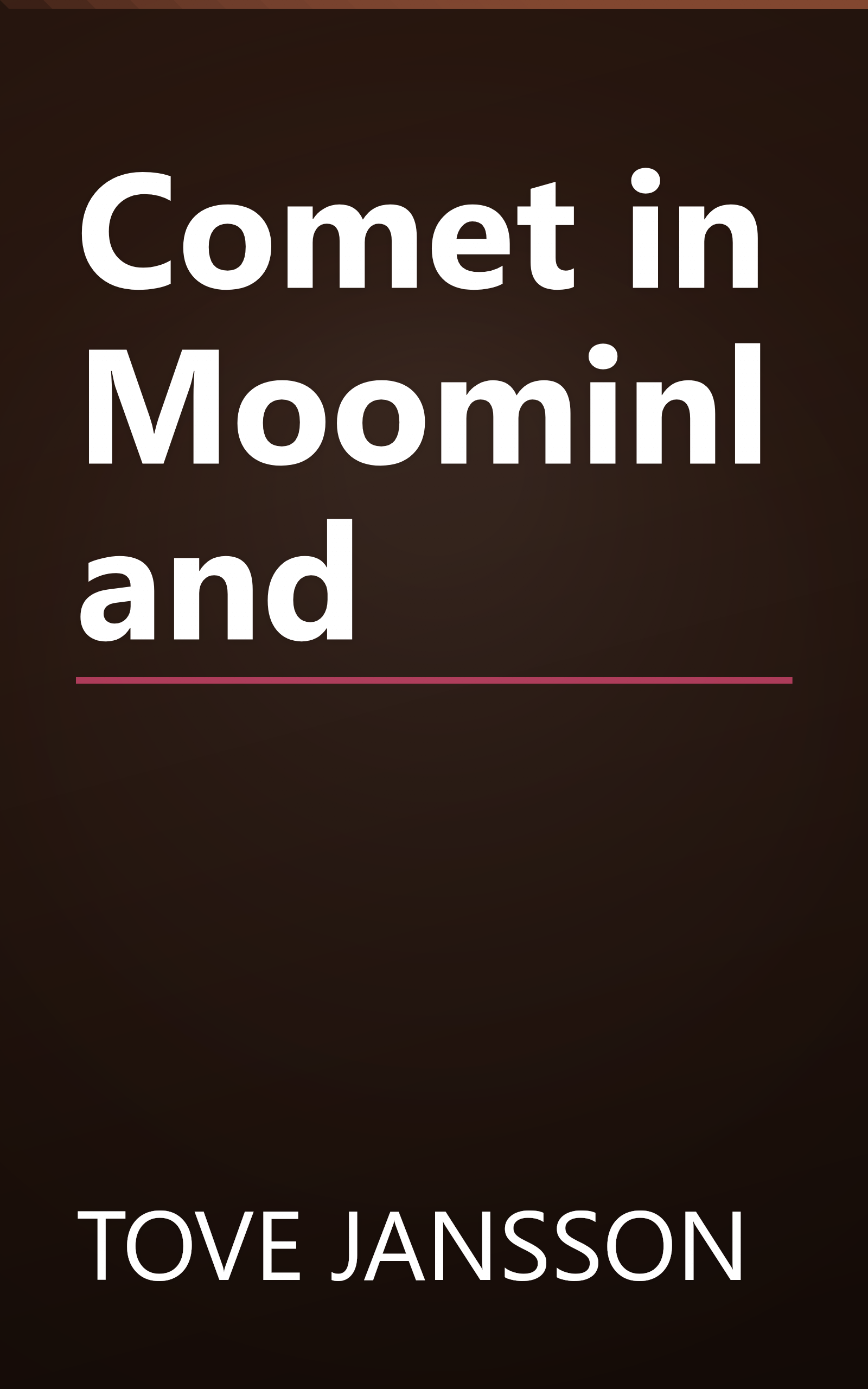 Comet in Moominland book cover
