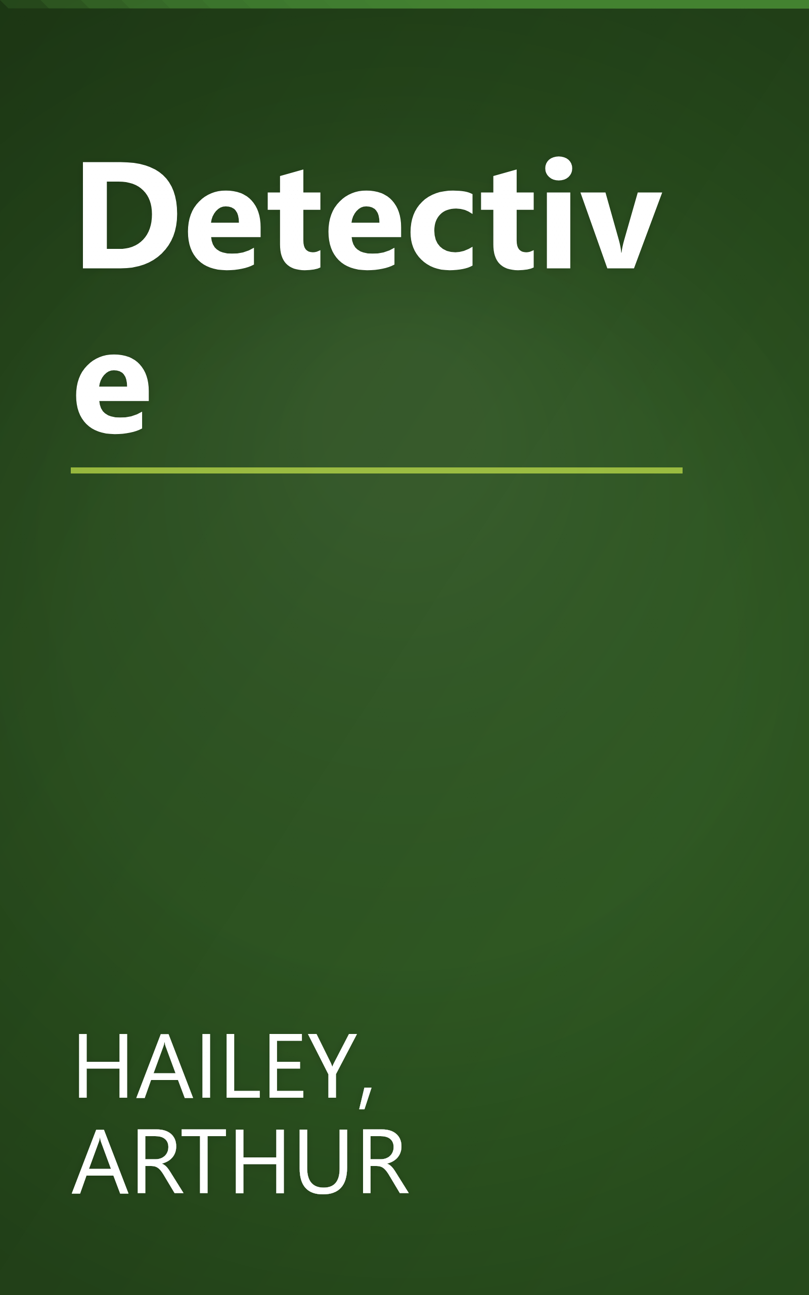 Detective book cover