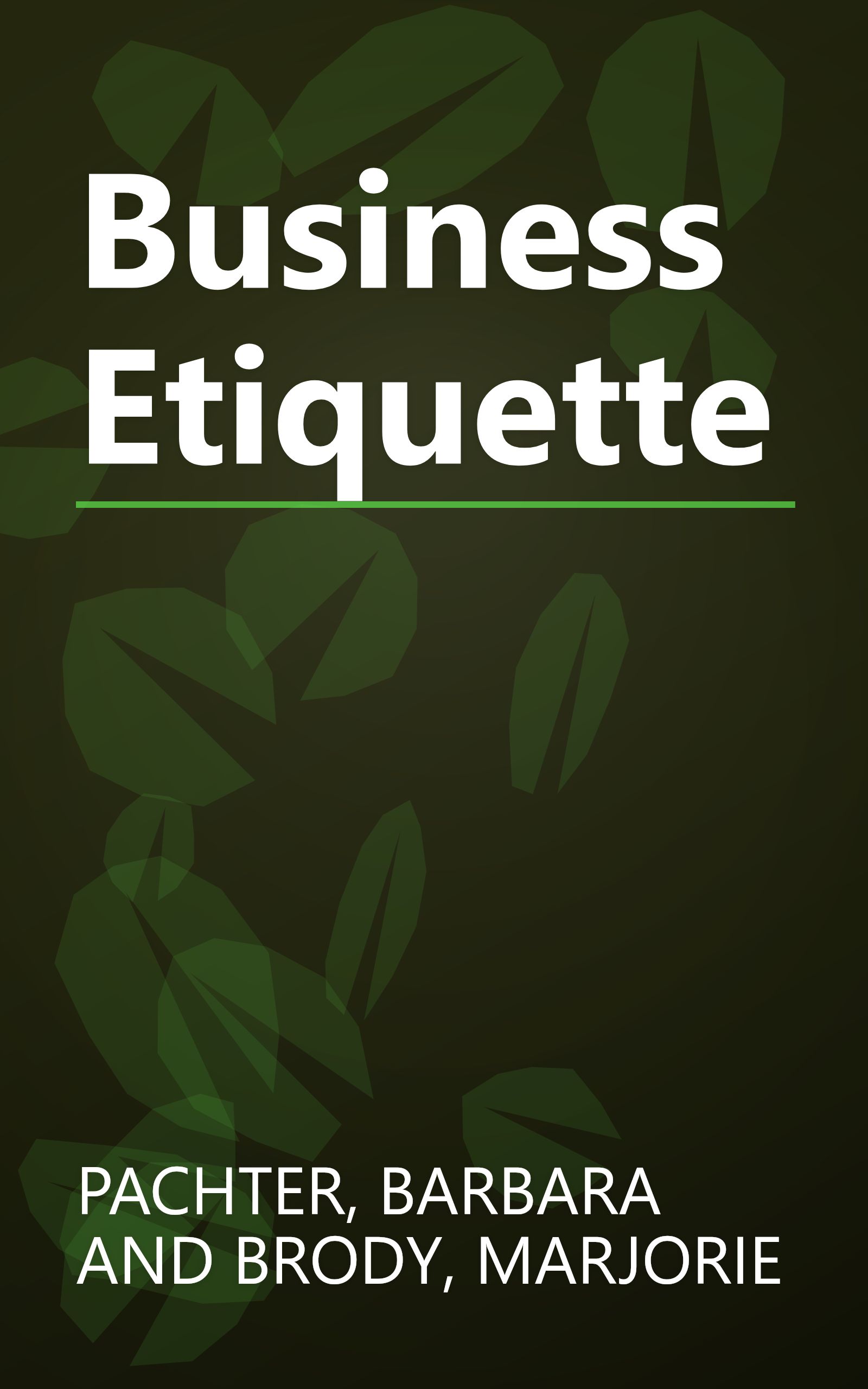 Business Etiquette book cover